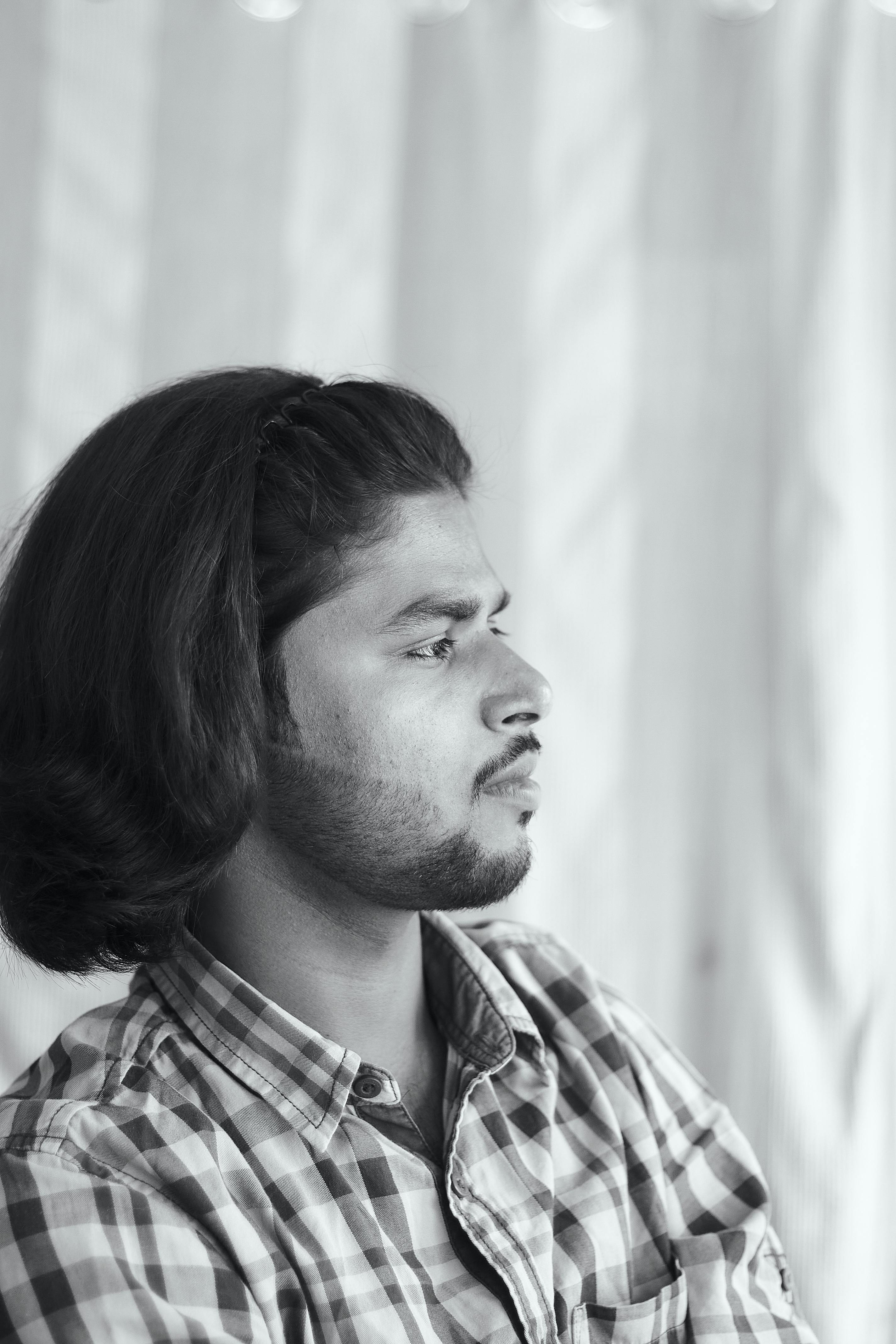 Grayscale Photo of a Man · Free Stock Photo