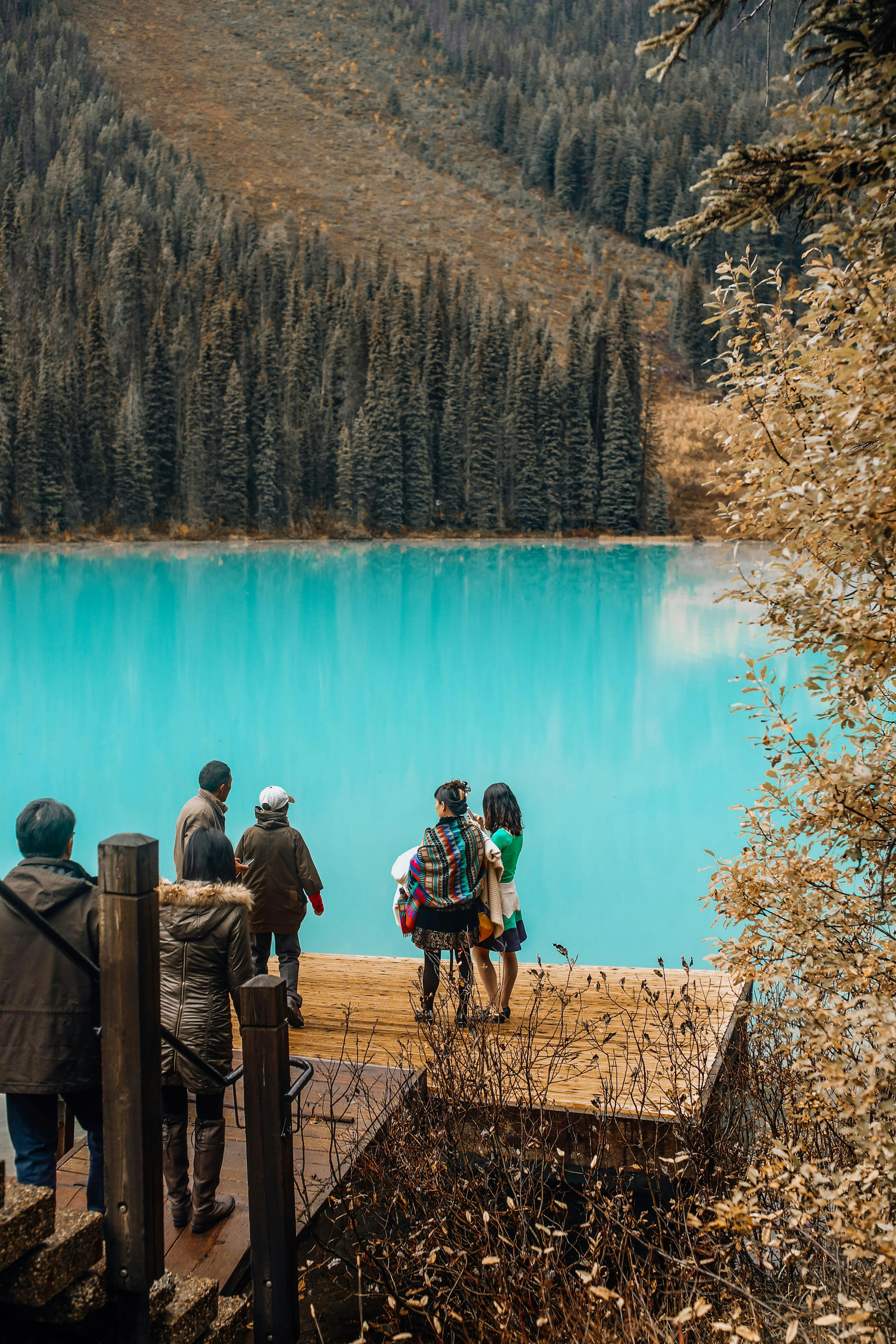 People Standing on a Viewing Deck · Free Stock Photo