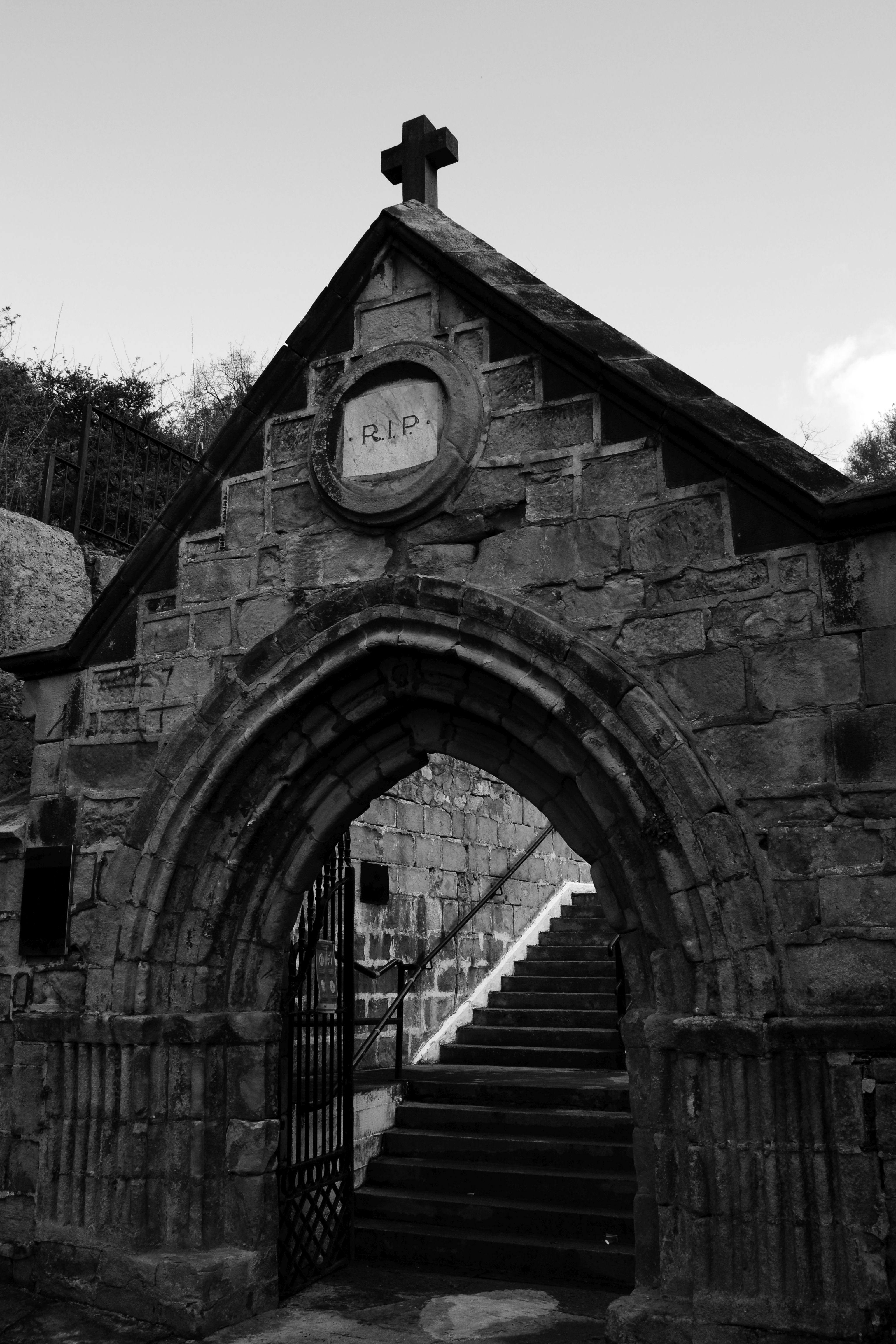 Black and White Photo of a Metal Gate · Free Stock Photo
