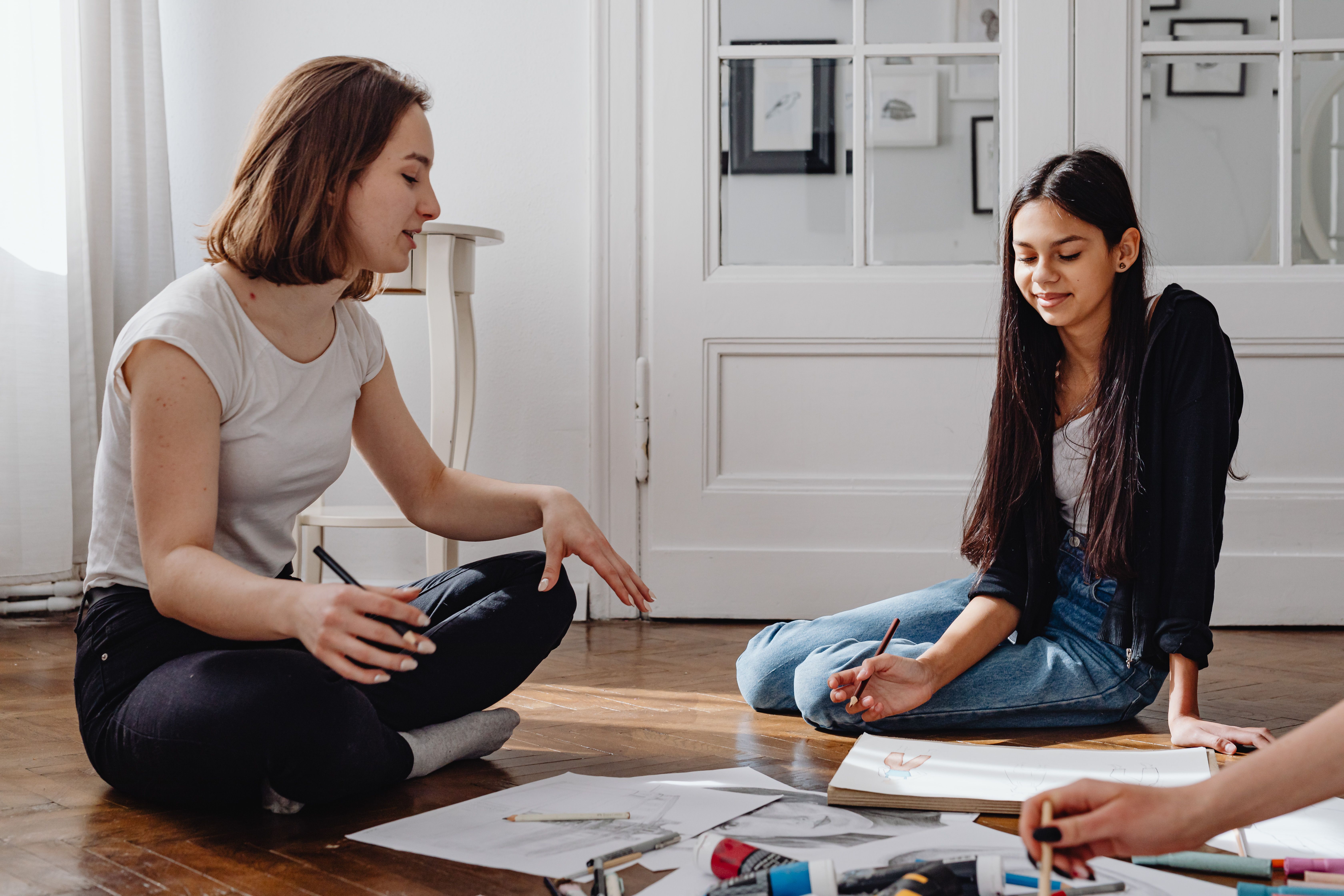 Two Women in an Art Workshop · Free Stock Photo