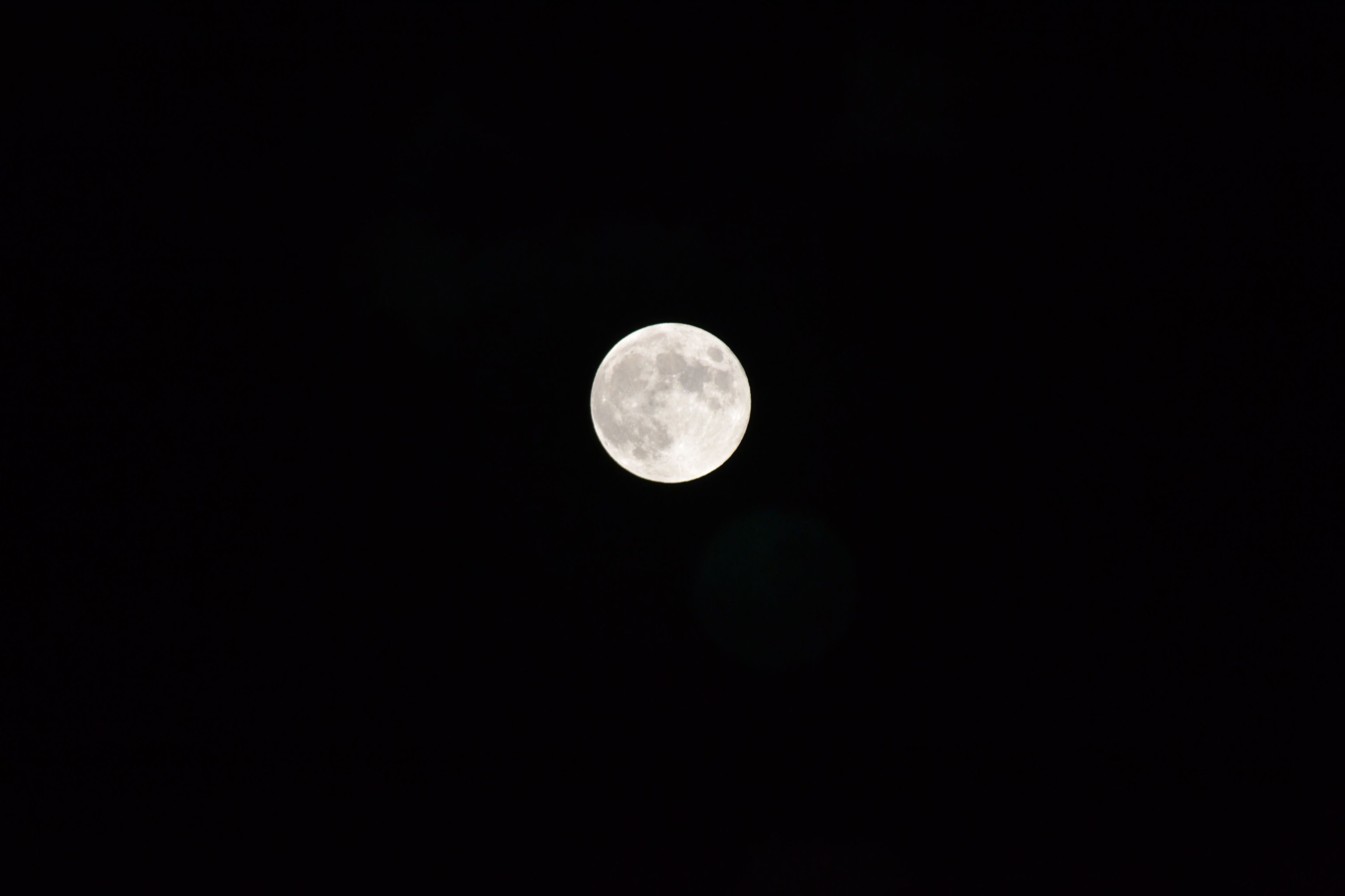 A Full Moon at Night Time · Free Stock Photo