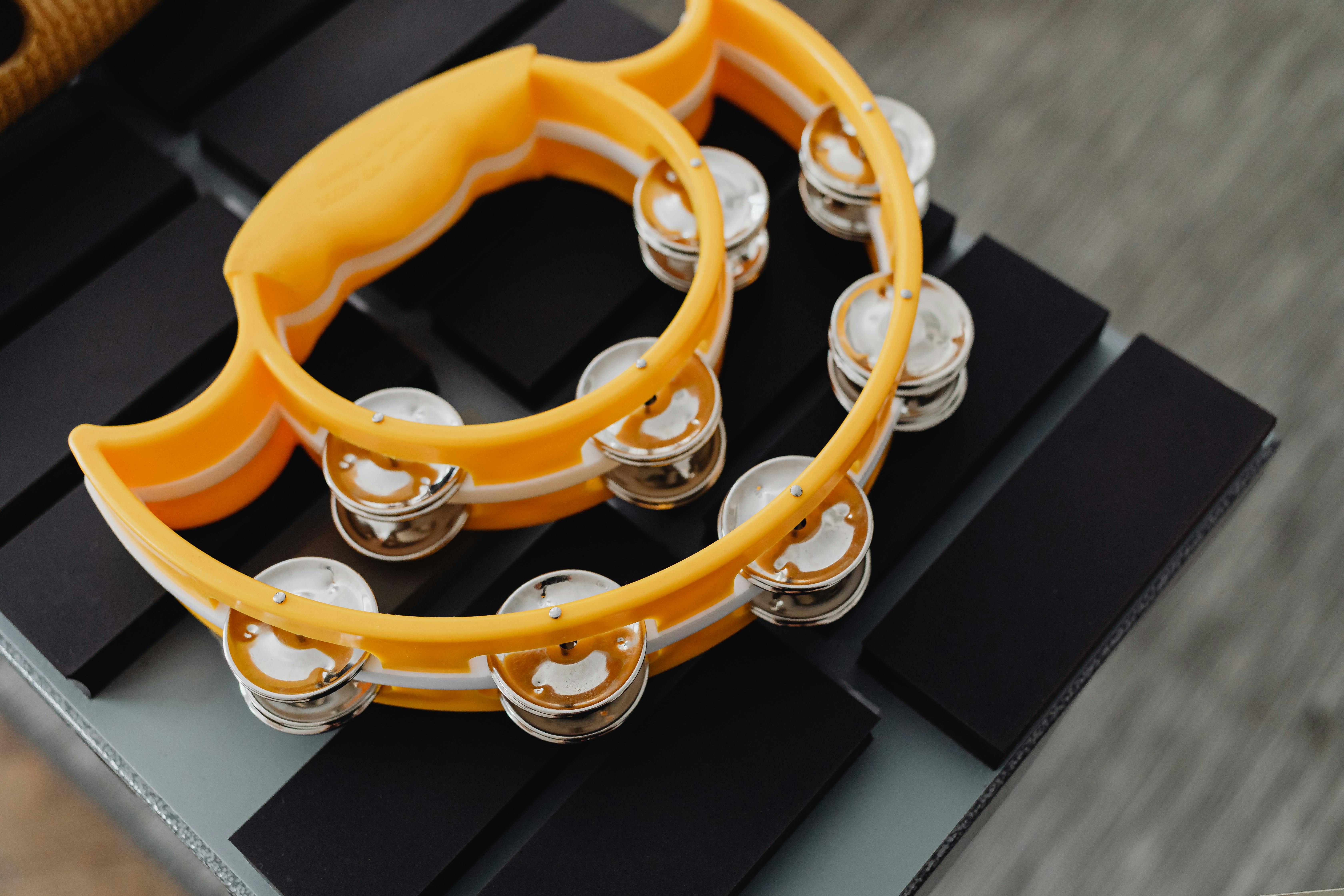 Photograph of a Yellow Timbrel · Free Stock Photo