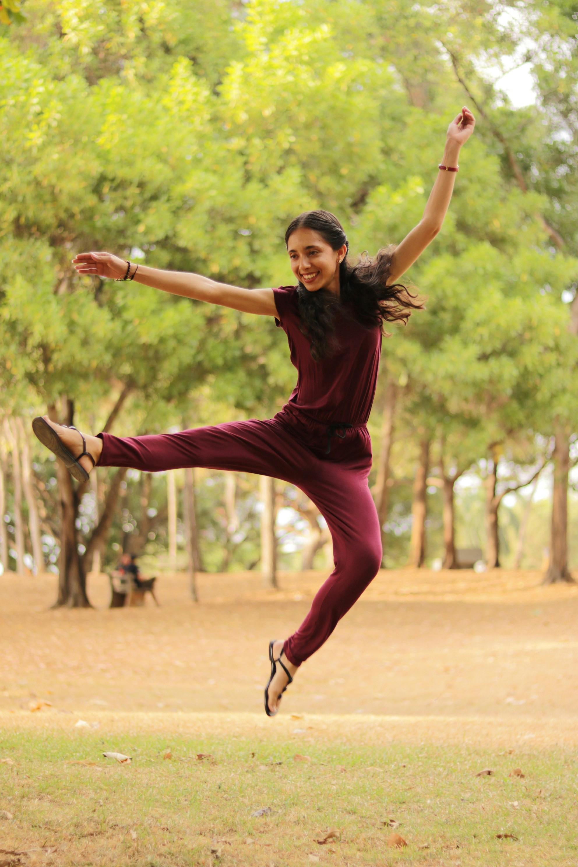 A Woman Jumping · Free Stock Photo