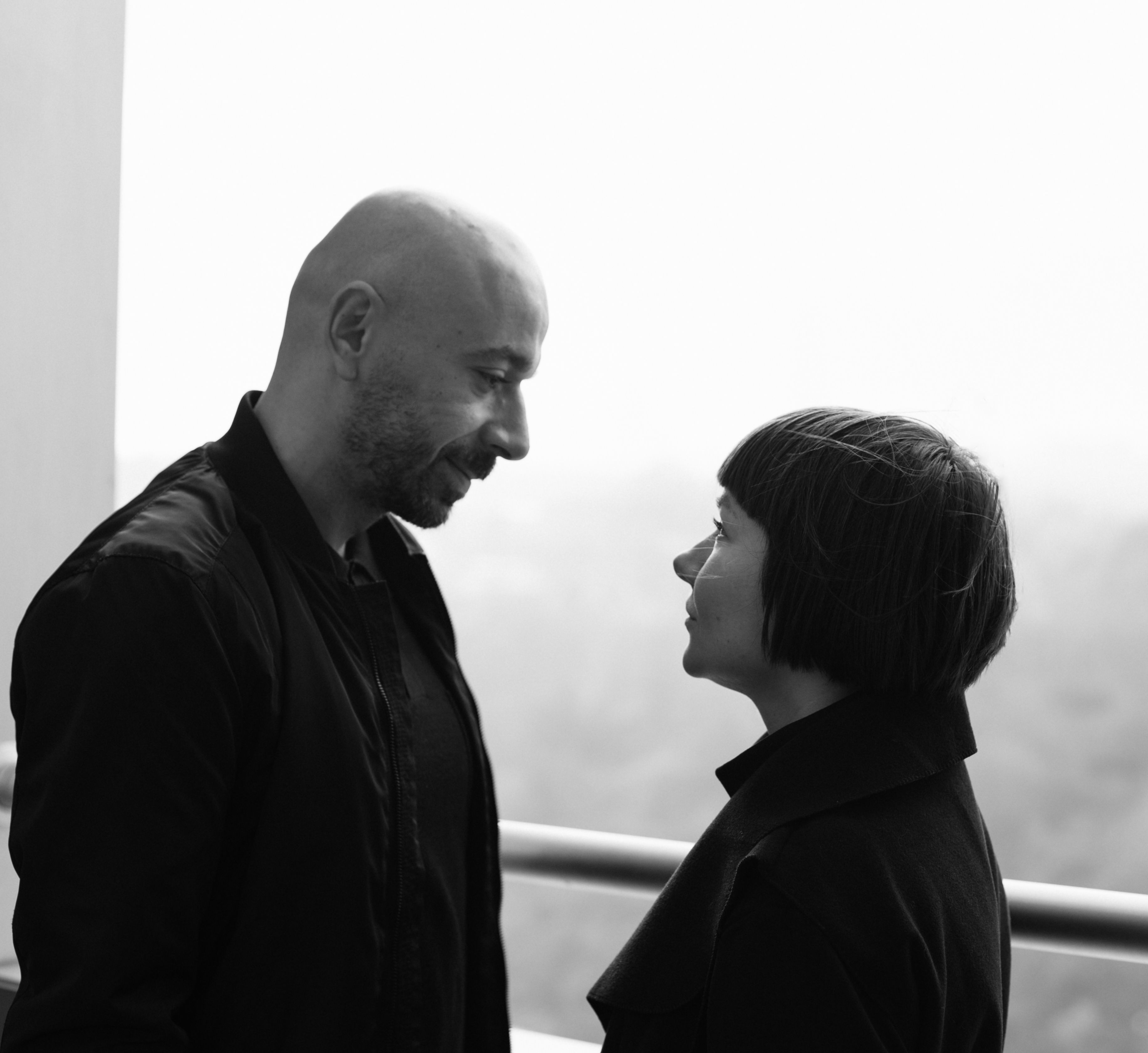 Monochrome Photo of a Romantic Couple Looking at Each Other · Free ...