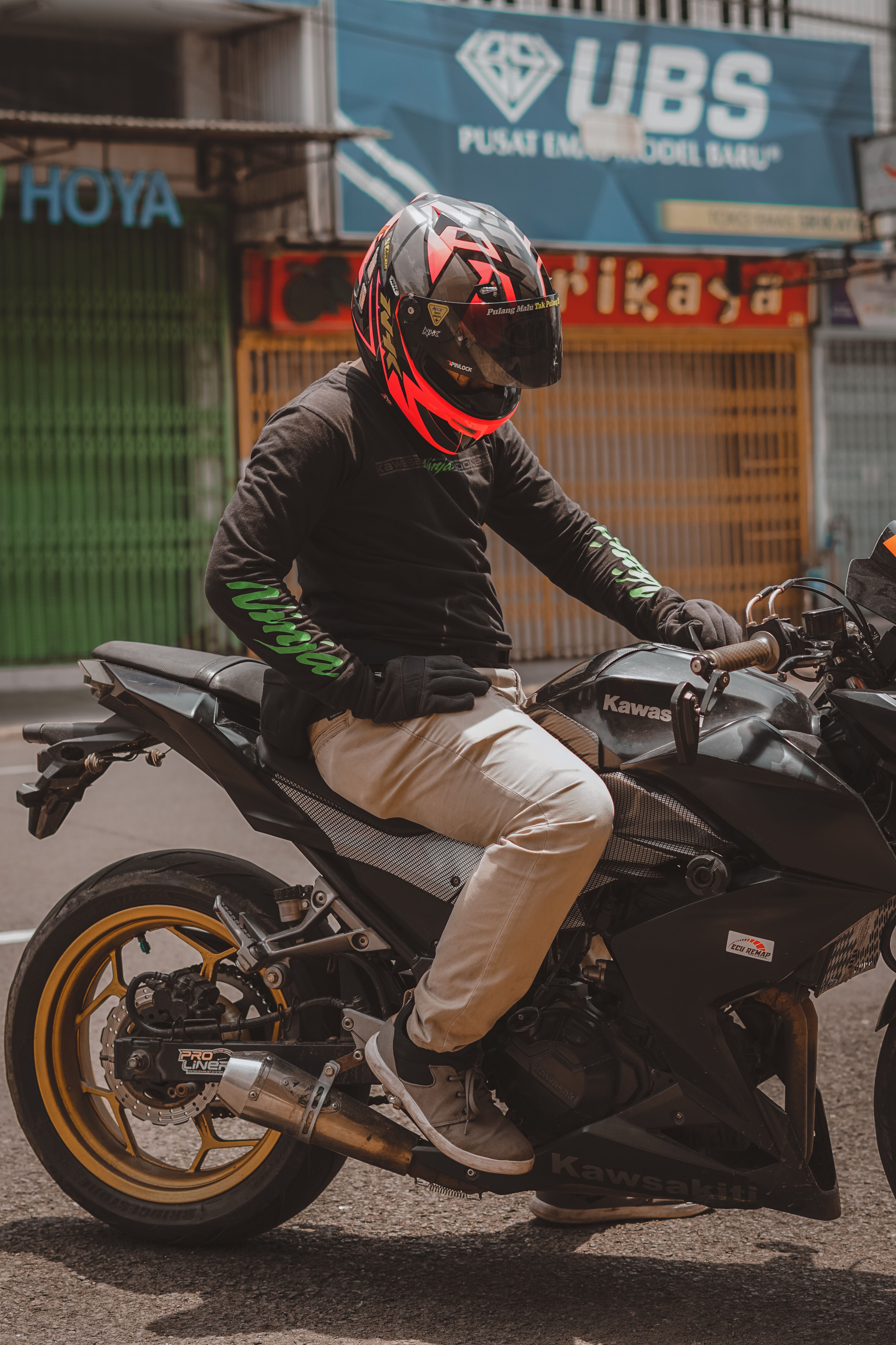 A Parked Motorcycle during the Golden Hour · Free Stock Photo