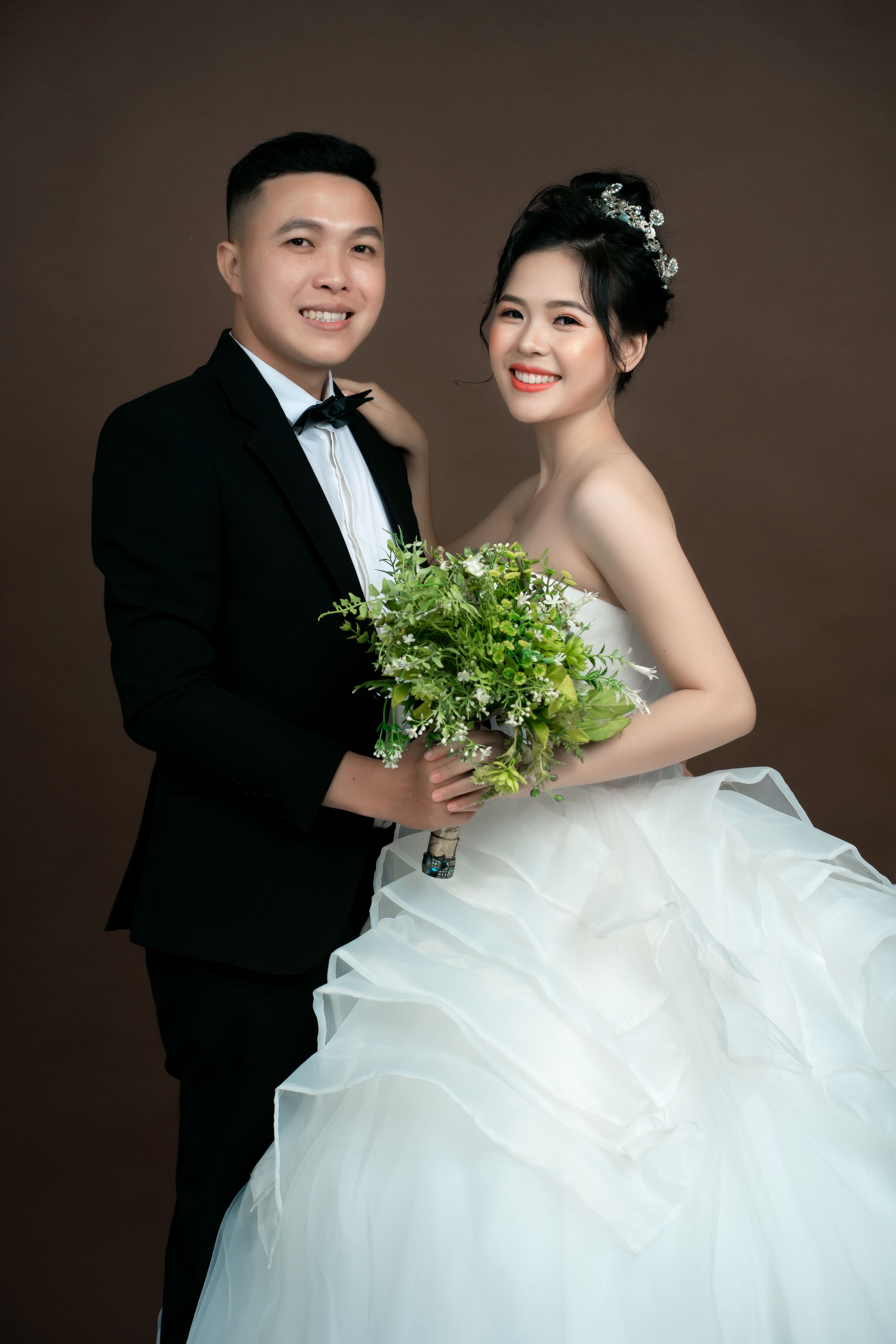 A Couple Smiling at the Camera · Free Stock Photo