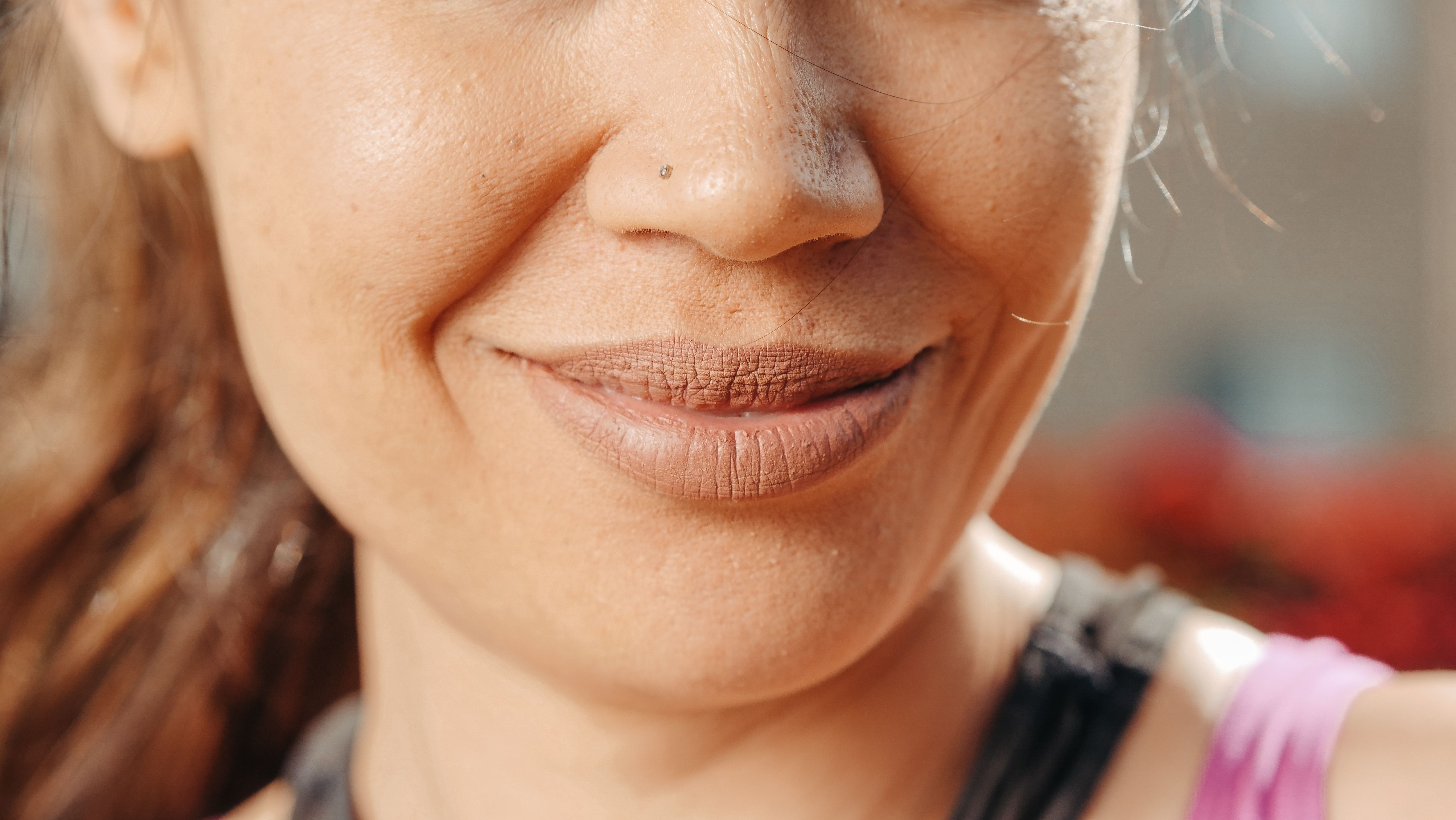Close-up Photo Woman's Hand and Lips · Free Stock Photo