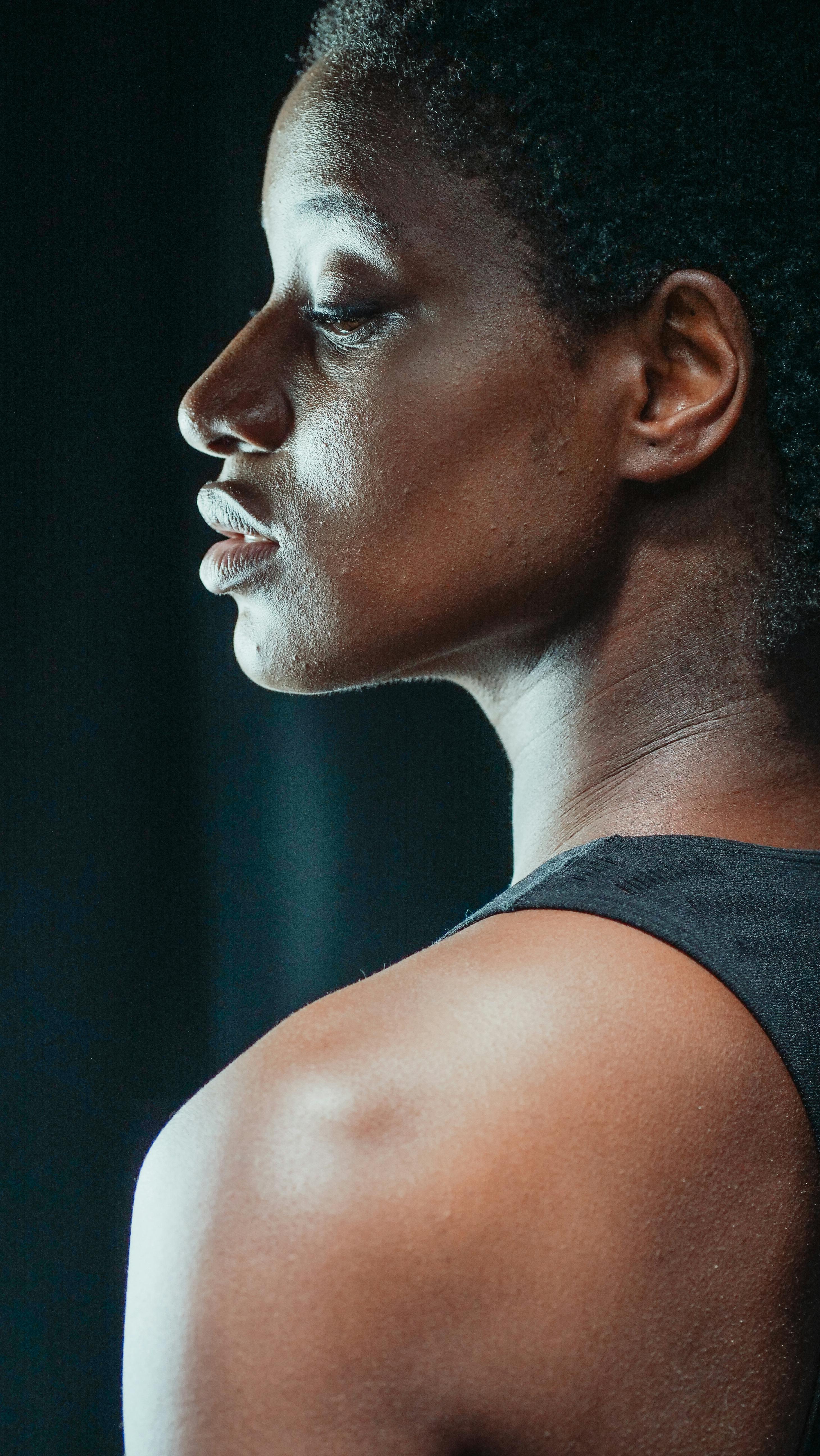 Side Profile of a Serious Woman · Free Stock Photo