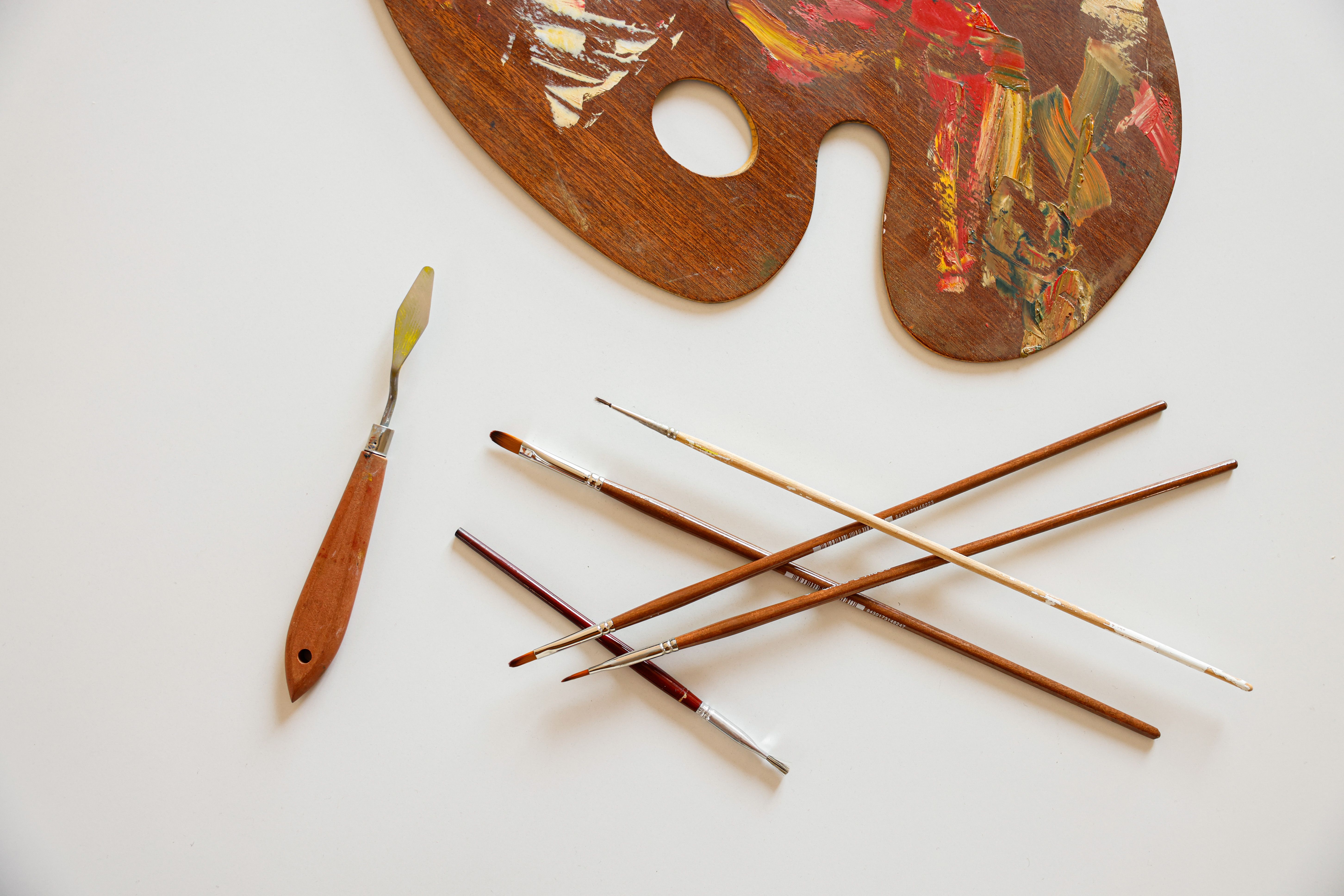 Top View of Painting Materials · Free Stock Photo