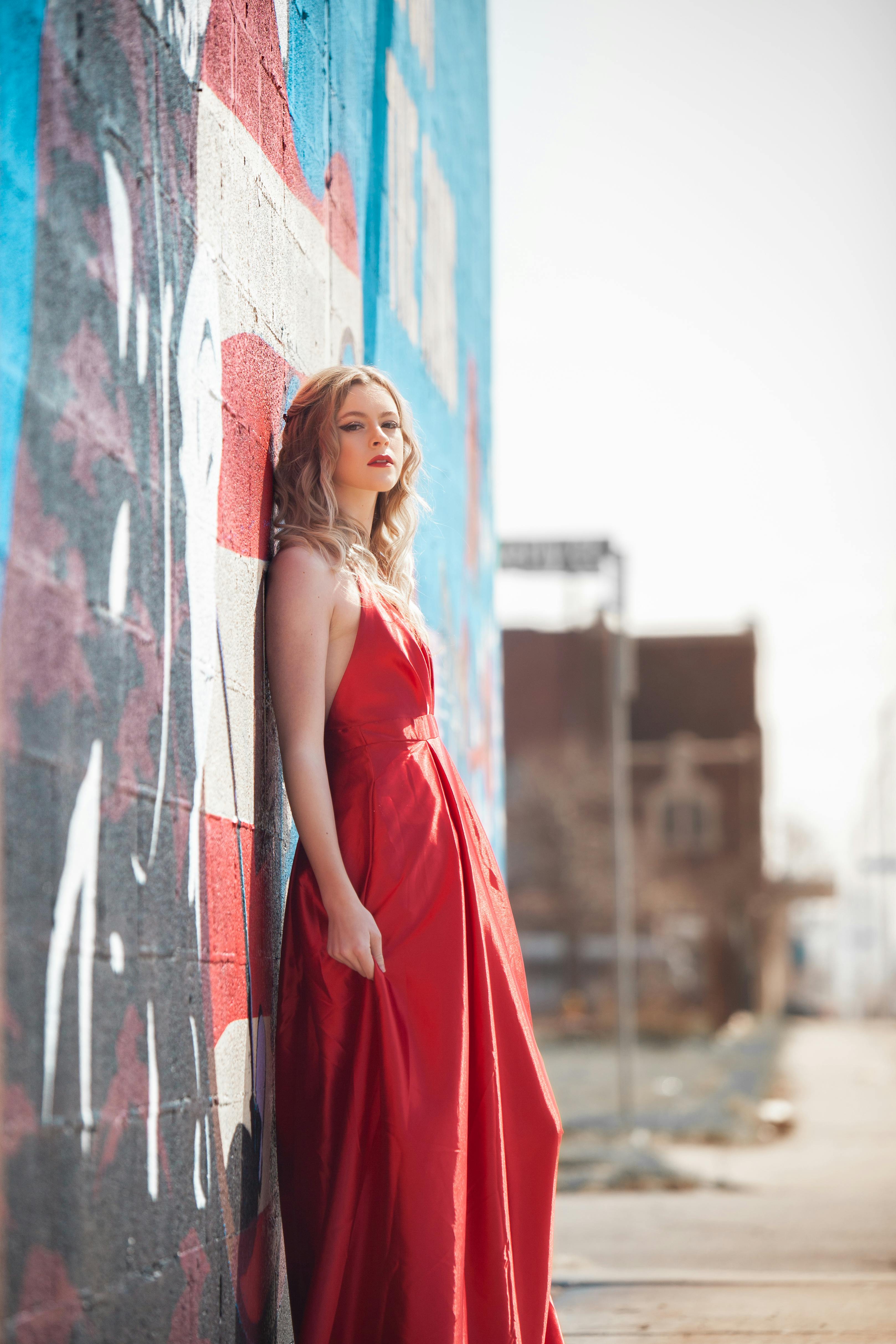 A Woman in Red Dress · Free Stock Photo