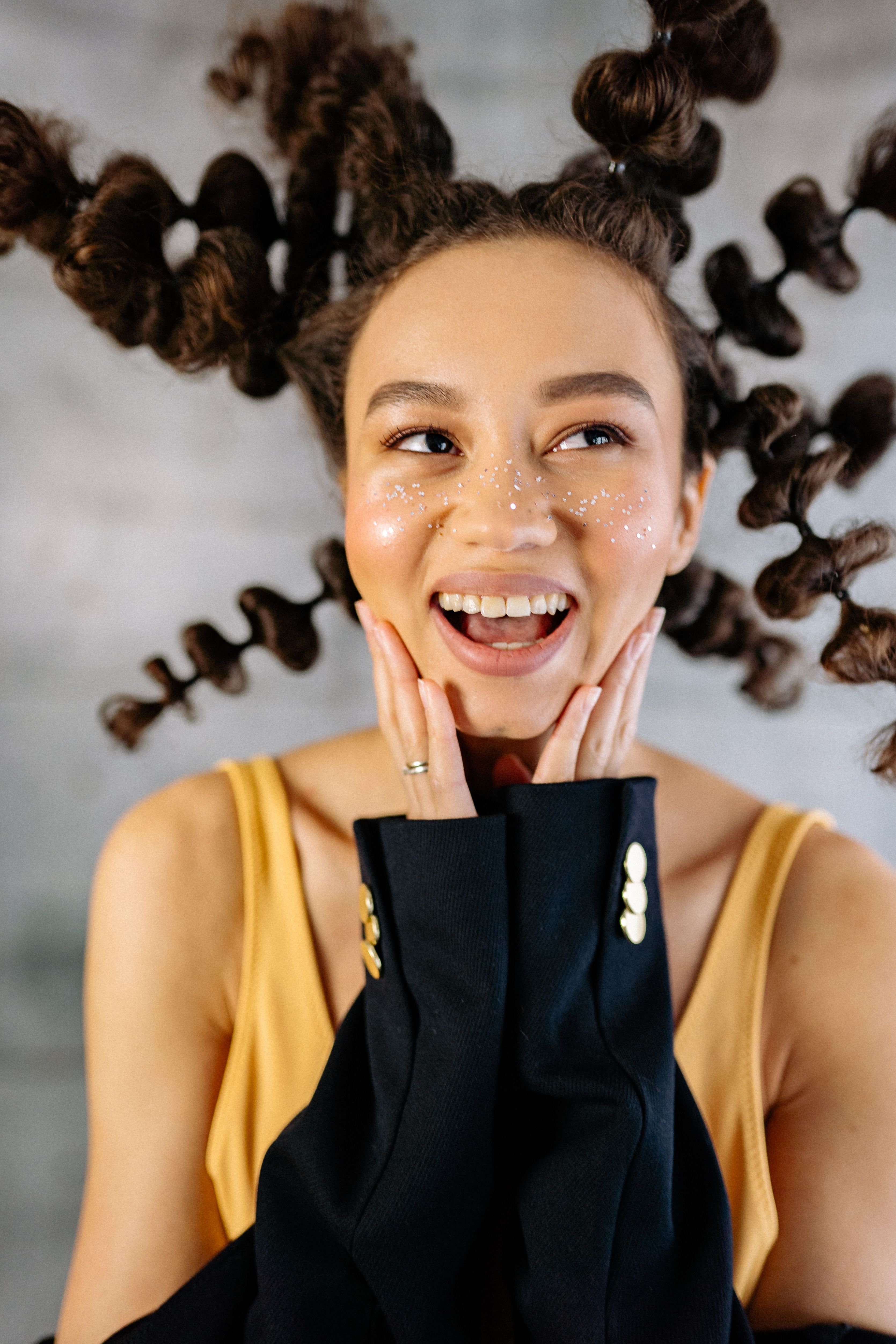 A Woman with Hands on her Face · Free Stock Photo