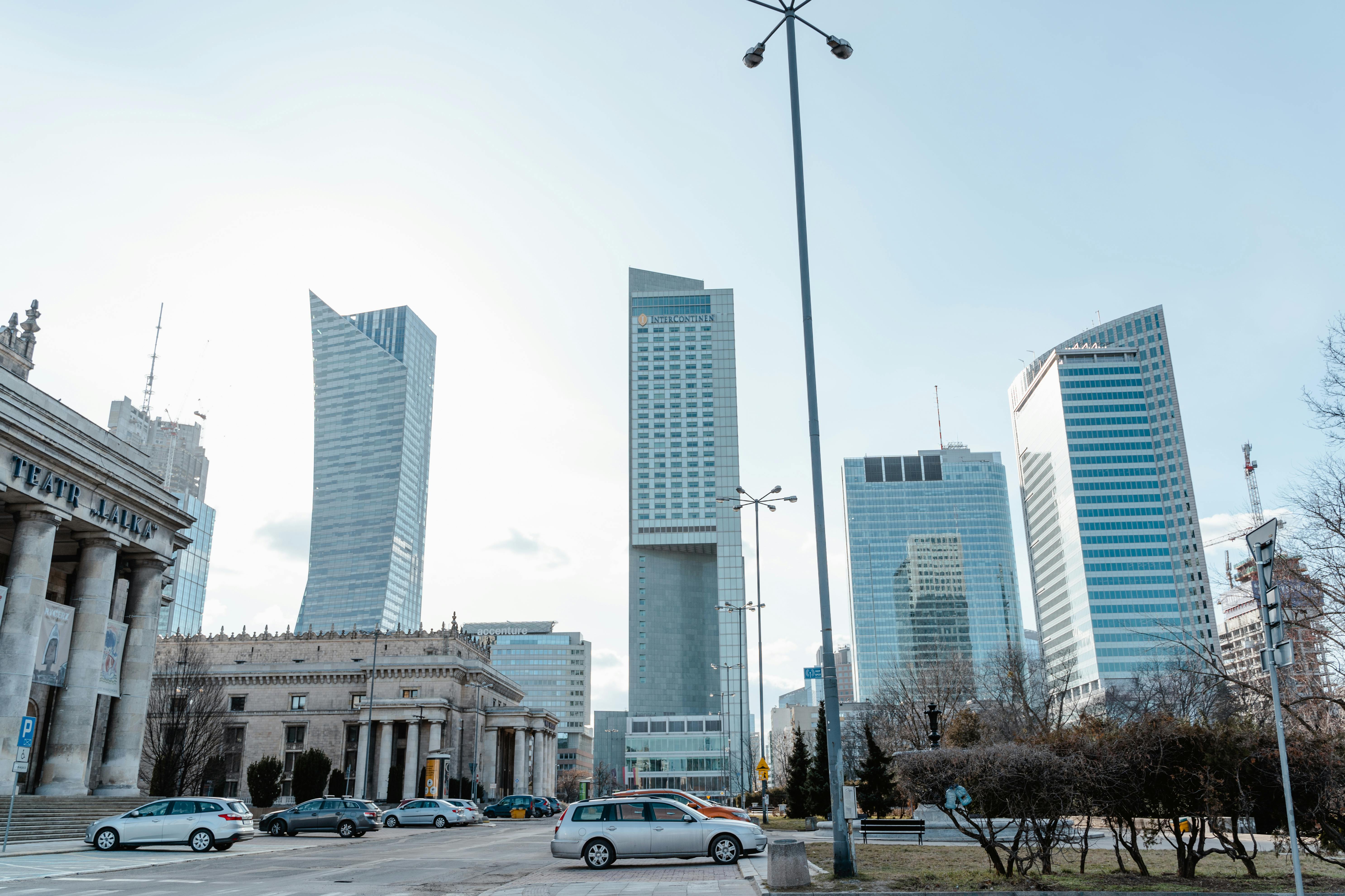 City High Rise Buildings in Warsaw · Free Stock Photo