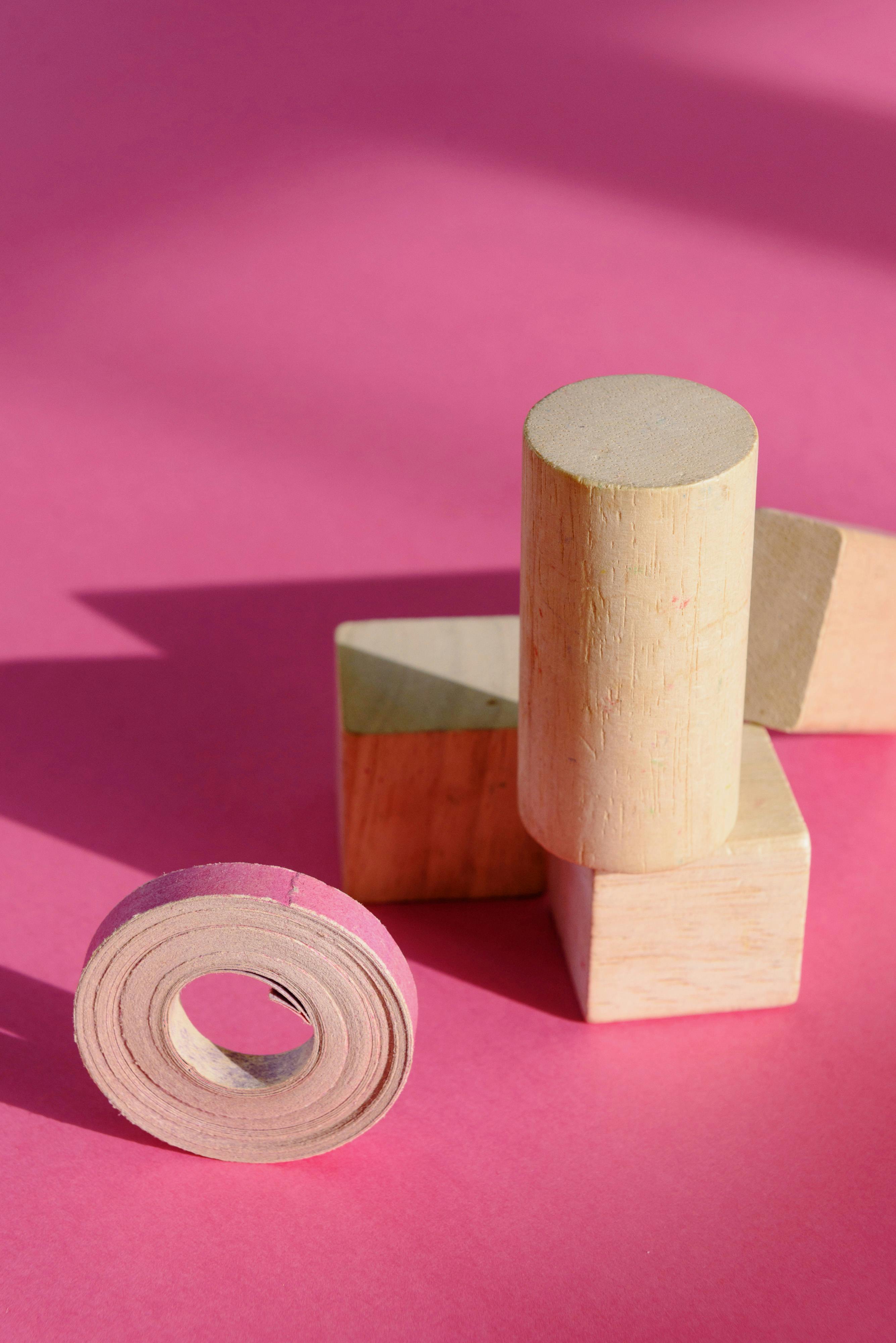 Different Geometric Shapes on White Surface · Free Stock Photo