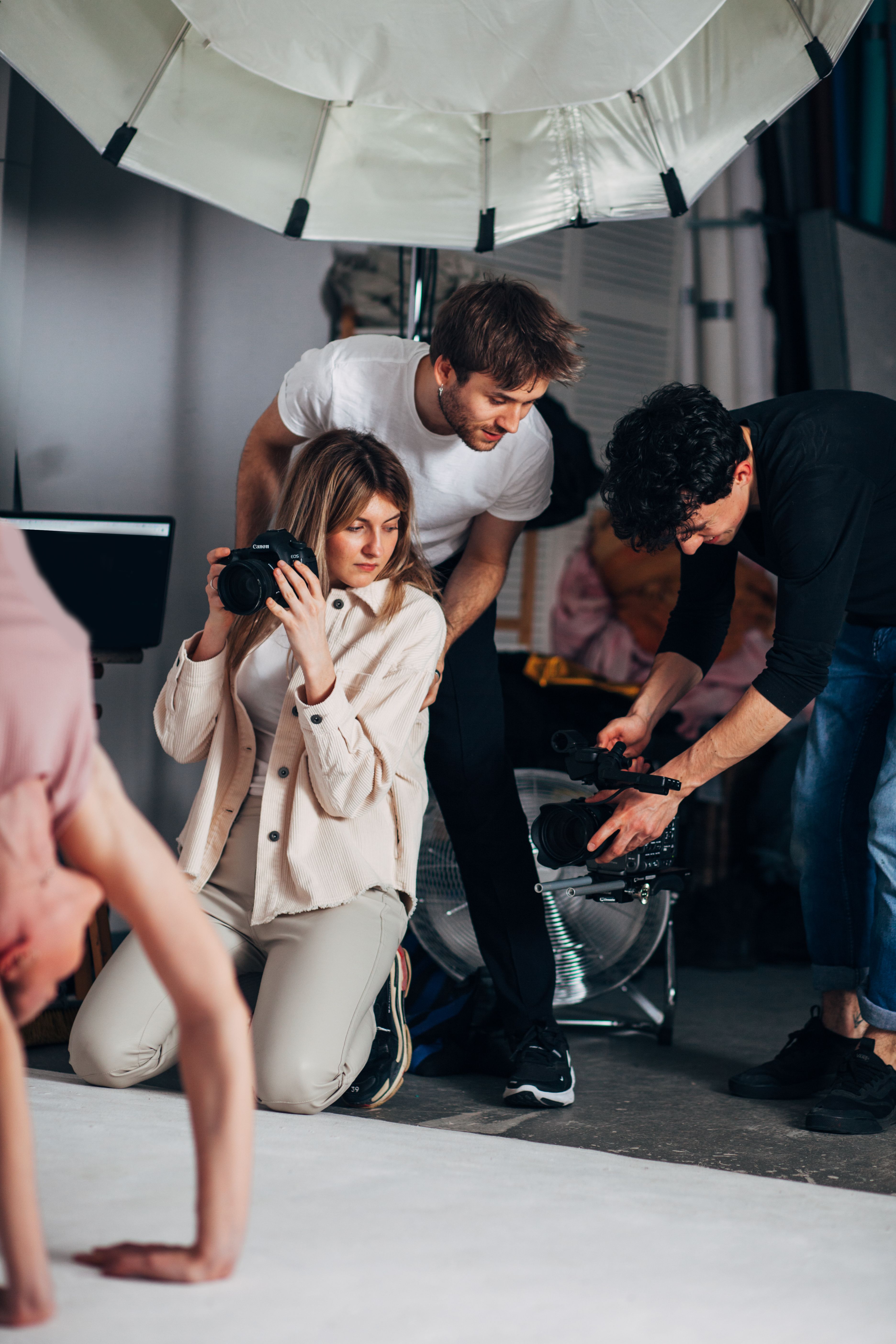 Photographers Working in Studio · Free Stock Photo