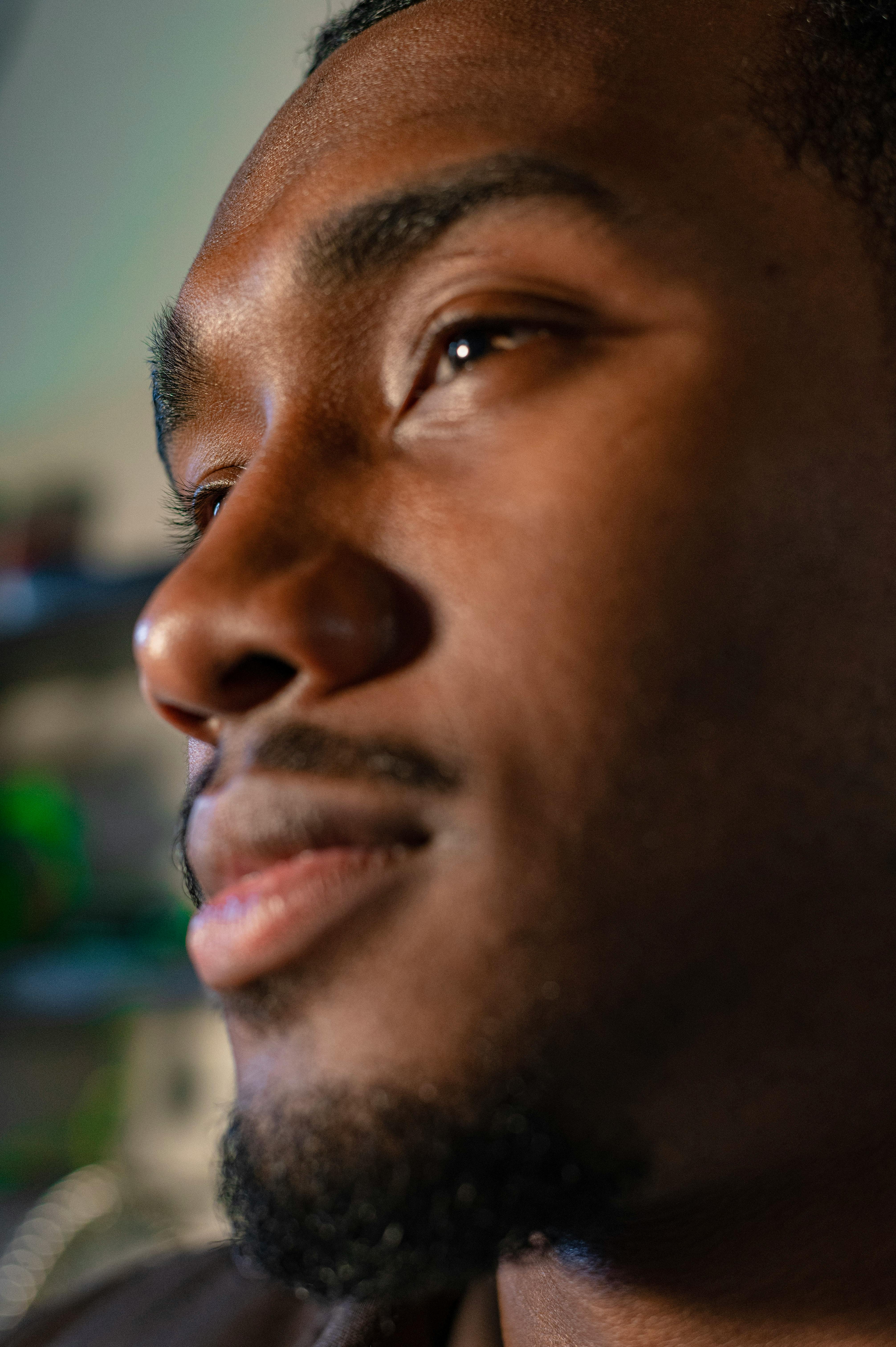 Close-Up of a Man's Face · Free Stock Photo