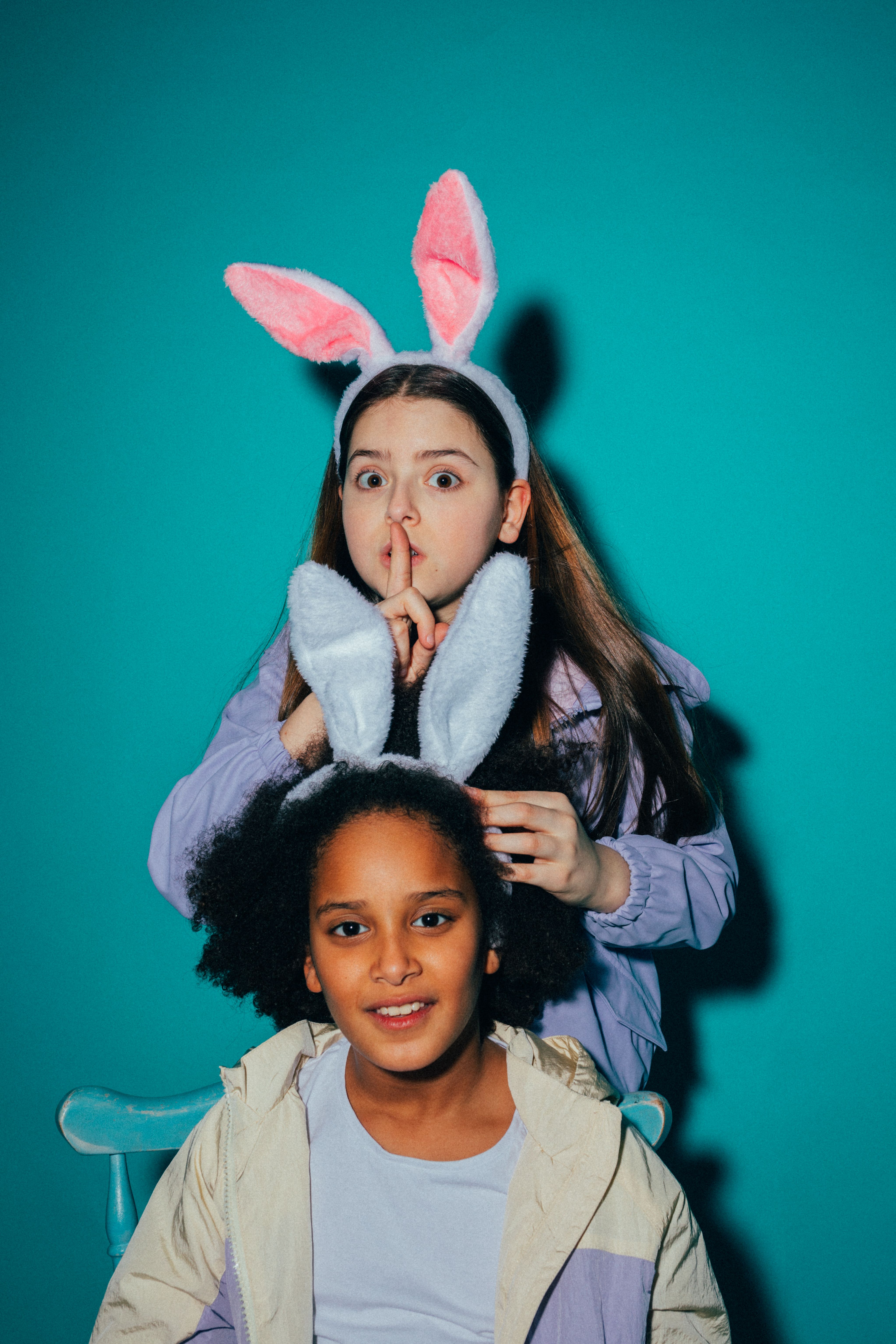 Girls Wearing Bunny Ears · Free Stock Photo