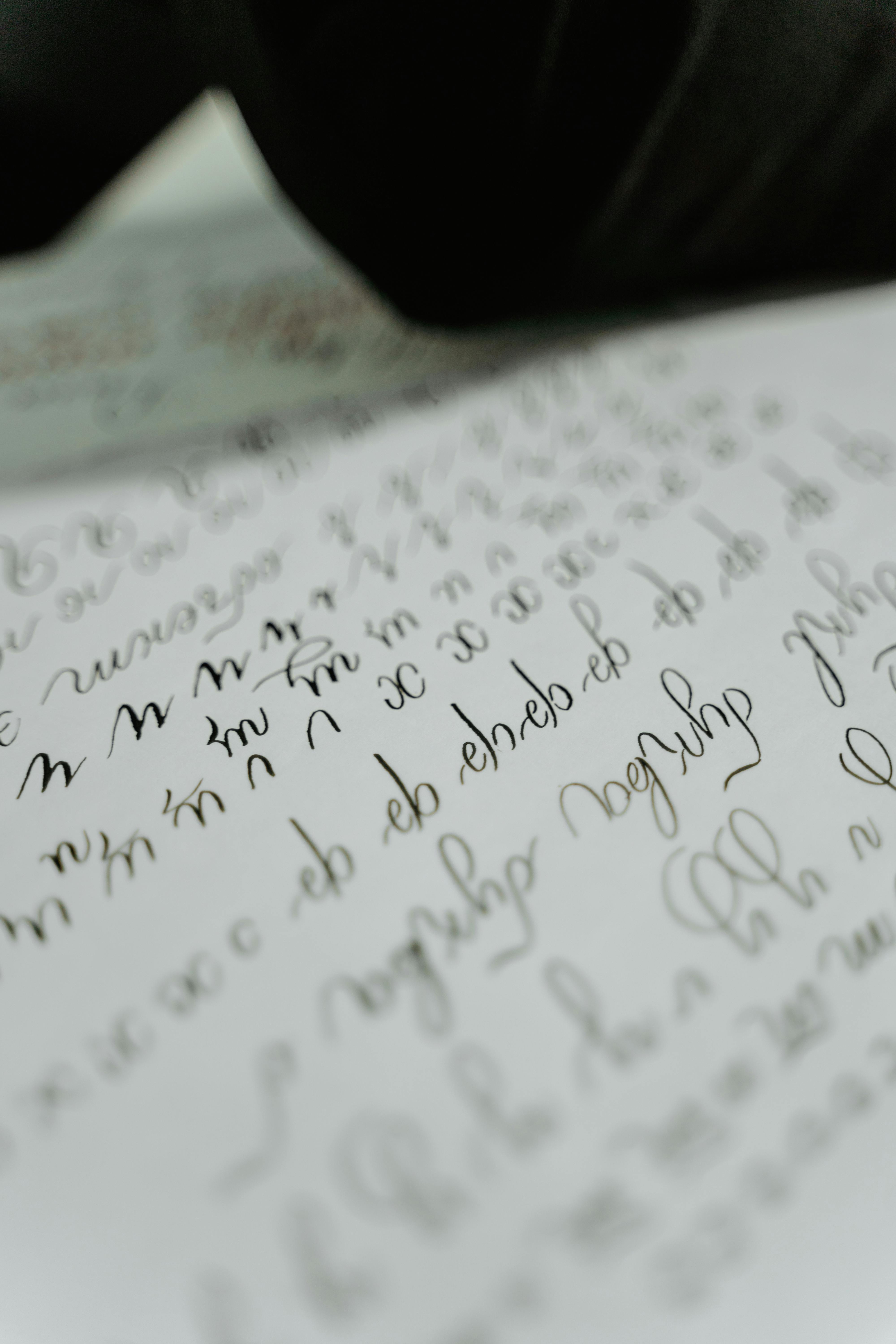 Black Text on White Paper · Free Stock Photo