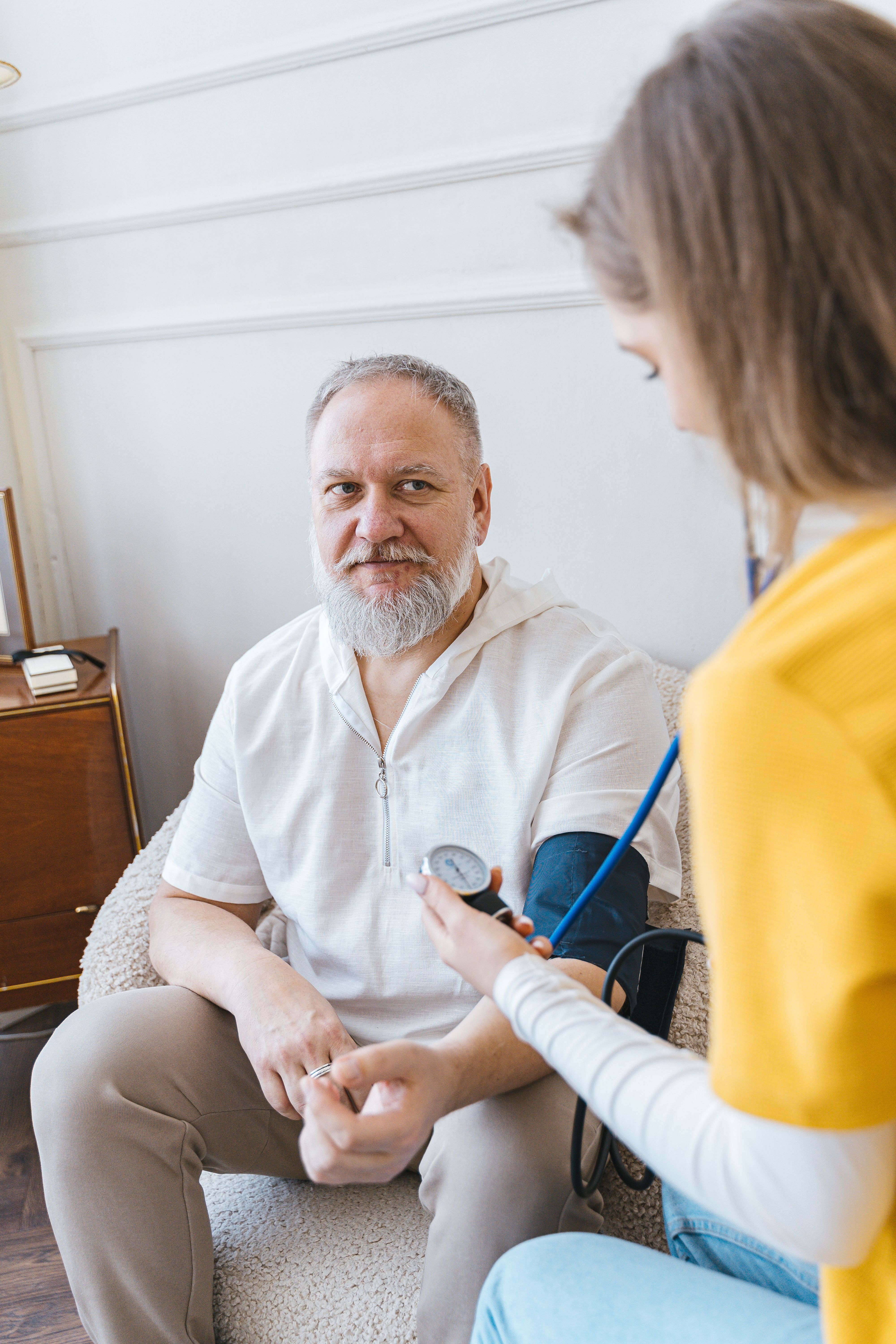 Smiling Nurse and Patient in Room · Free Stock Photo