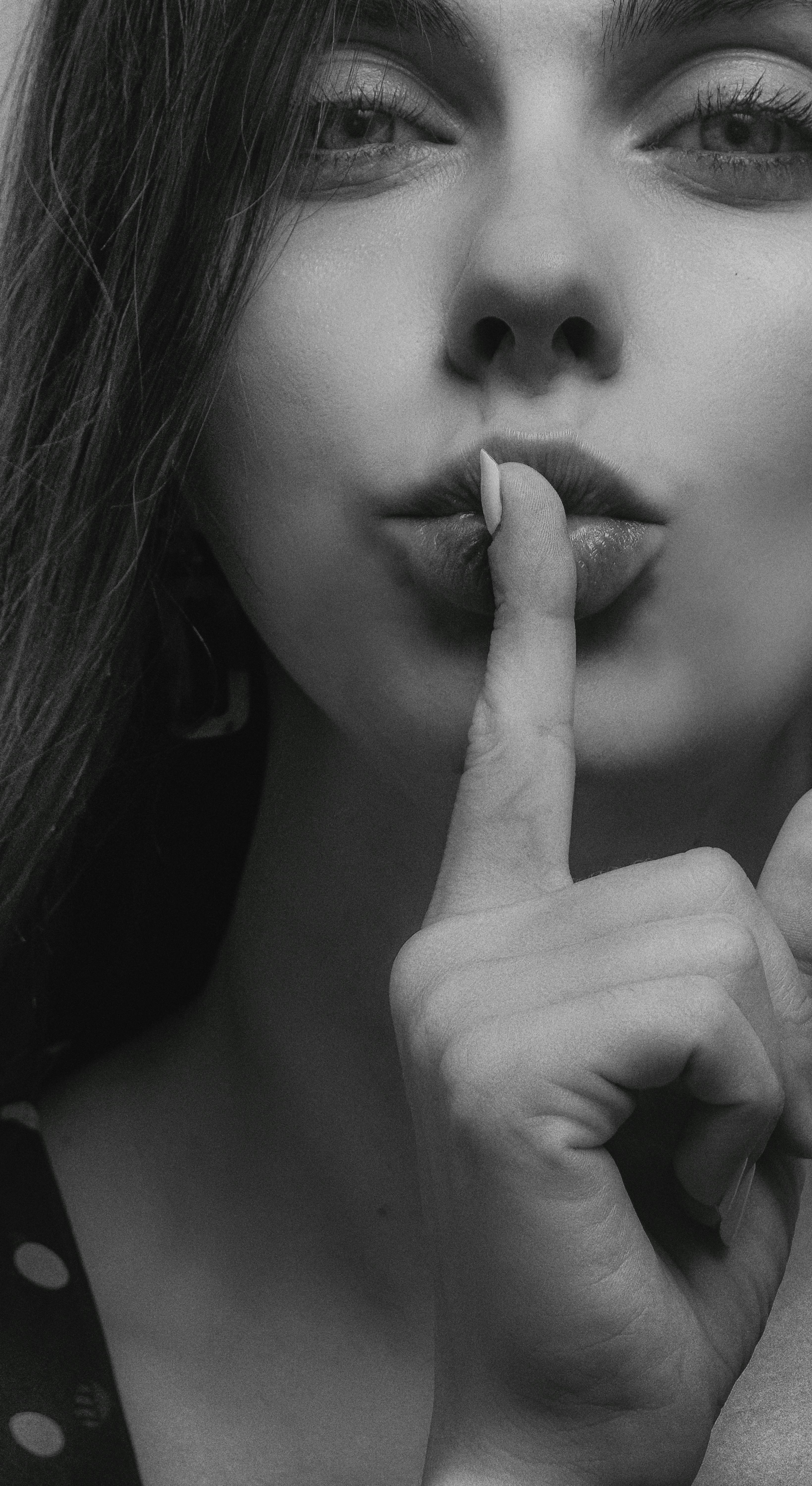 Woman Doing Shh Hand Gesture · Free Stock Photo