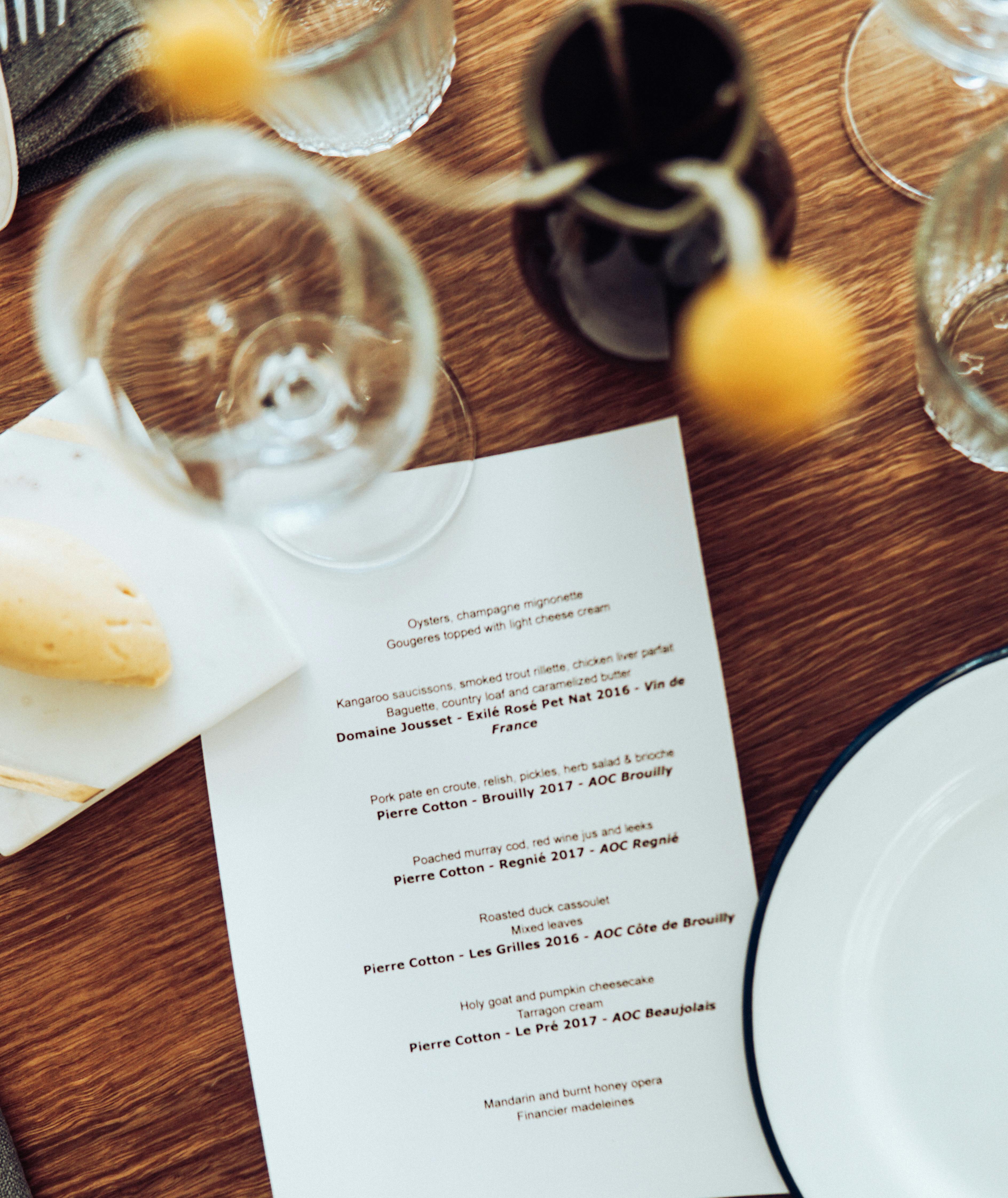 Menu on a Table · Free Stock Photo