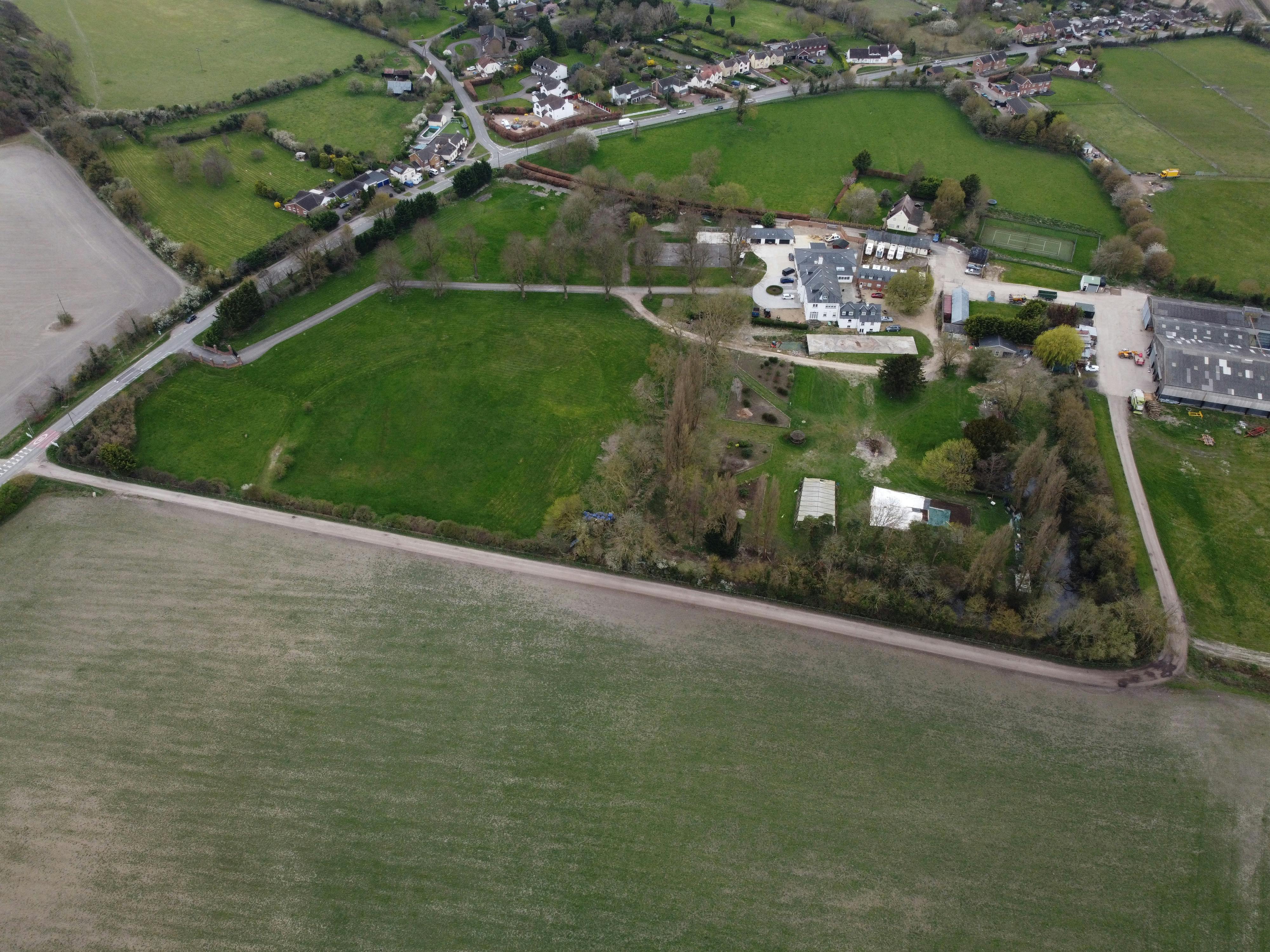 Aerial View of a House in the Countryside · Free Stock Photo