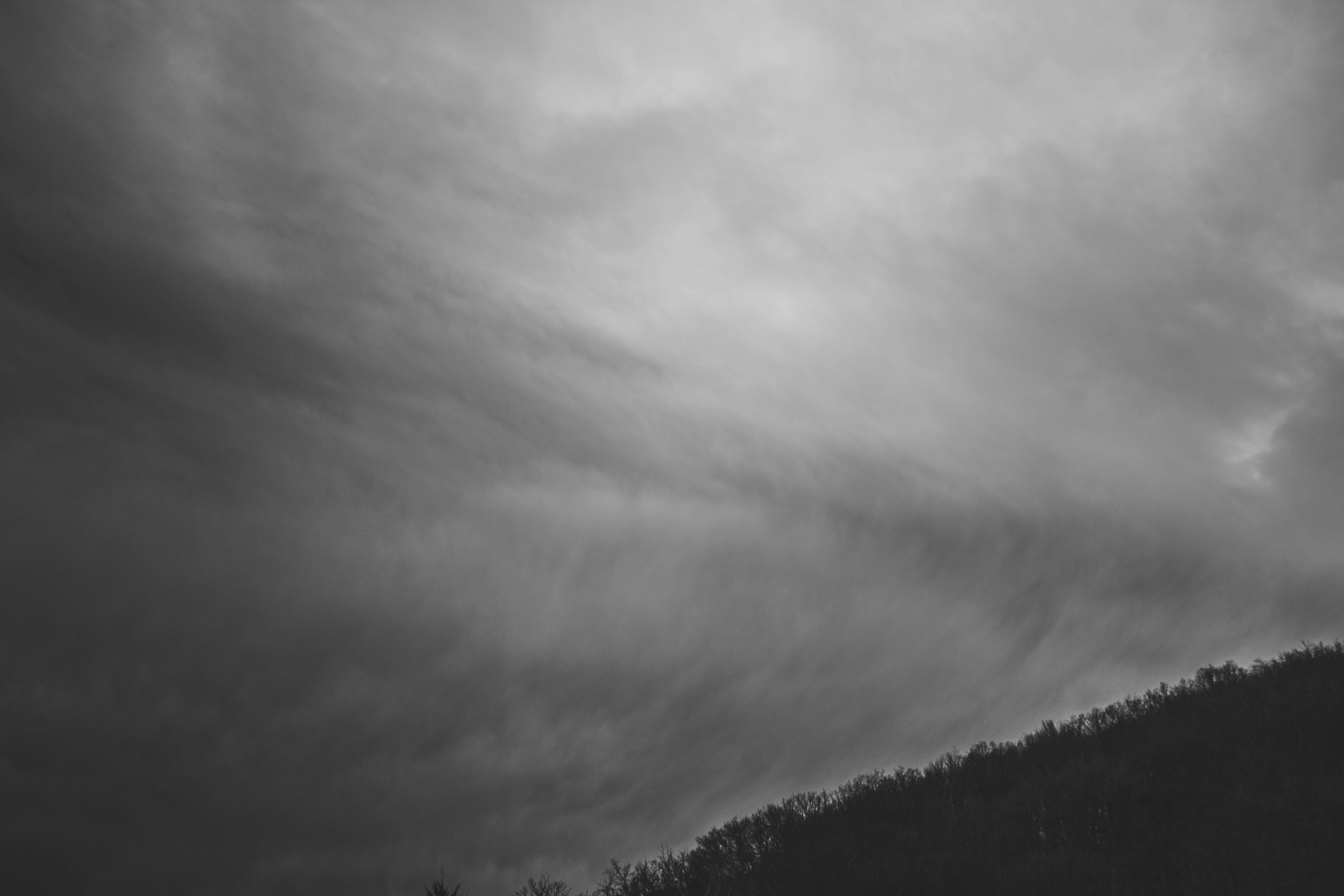 Grayscale Photo of a Sky · Free Stock Photo