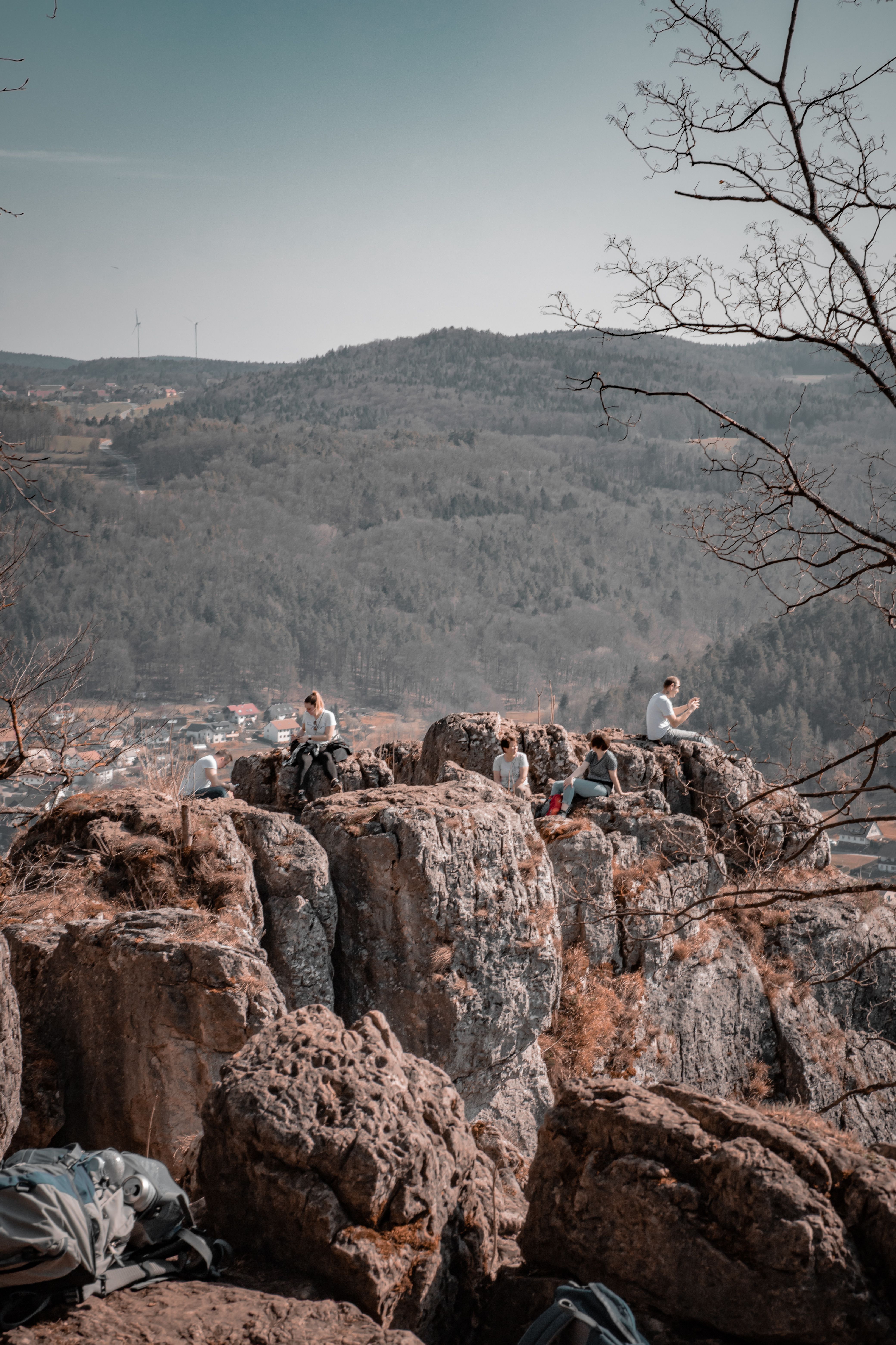 People Relaxing in Mountains · Free Stock Photo