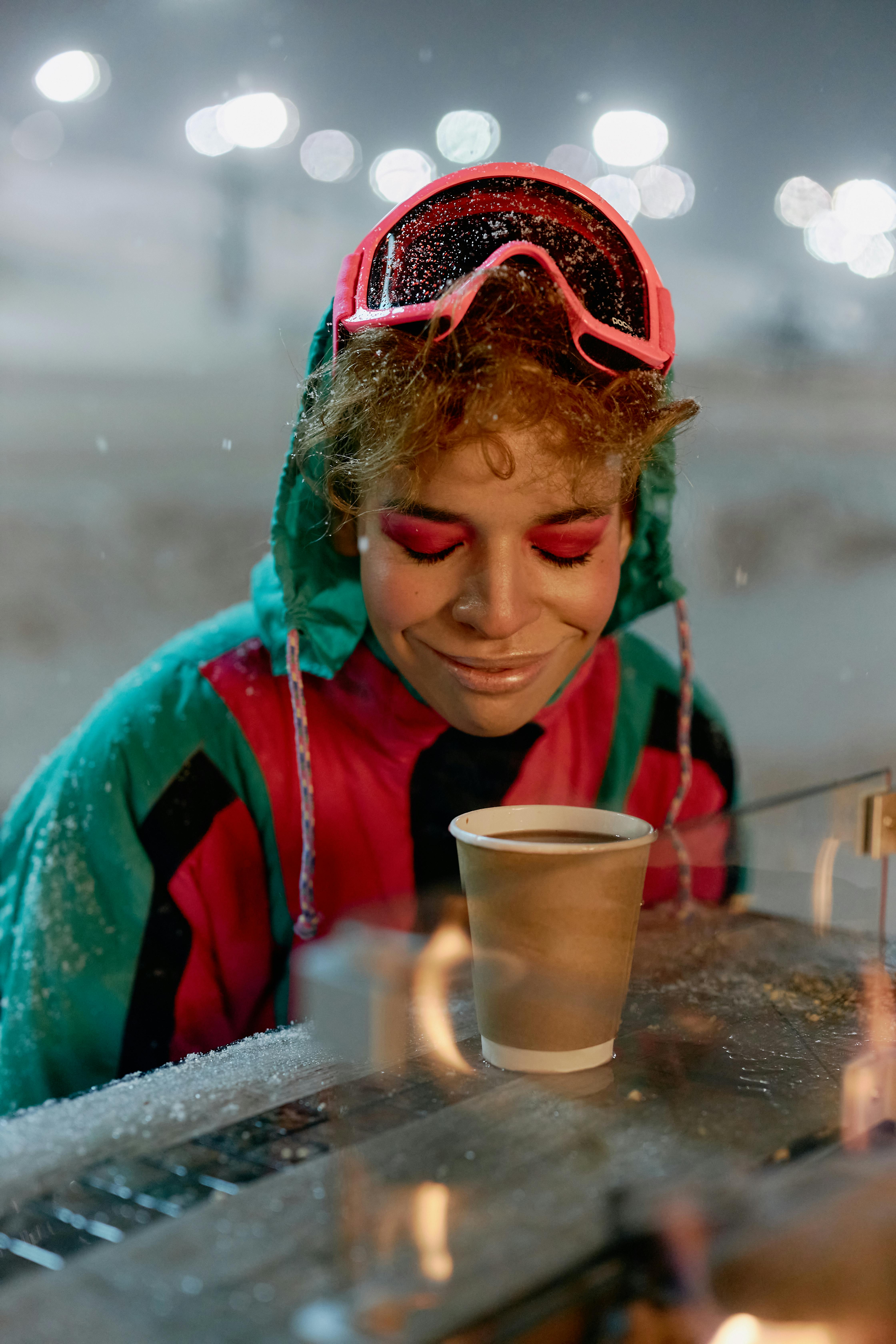 Woman Smeeling Hot Coffee · Free Stock Photo