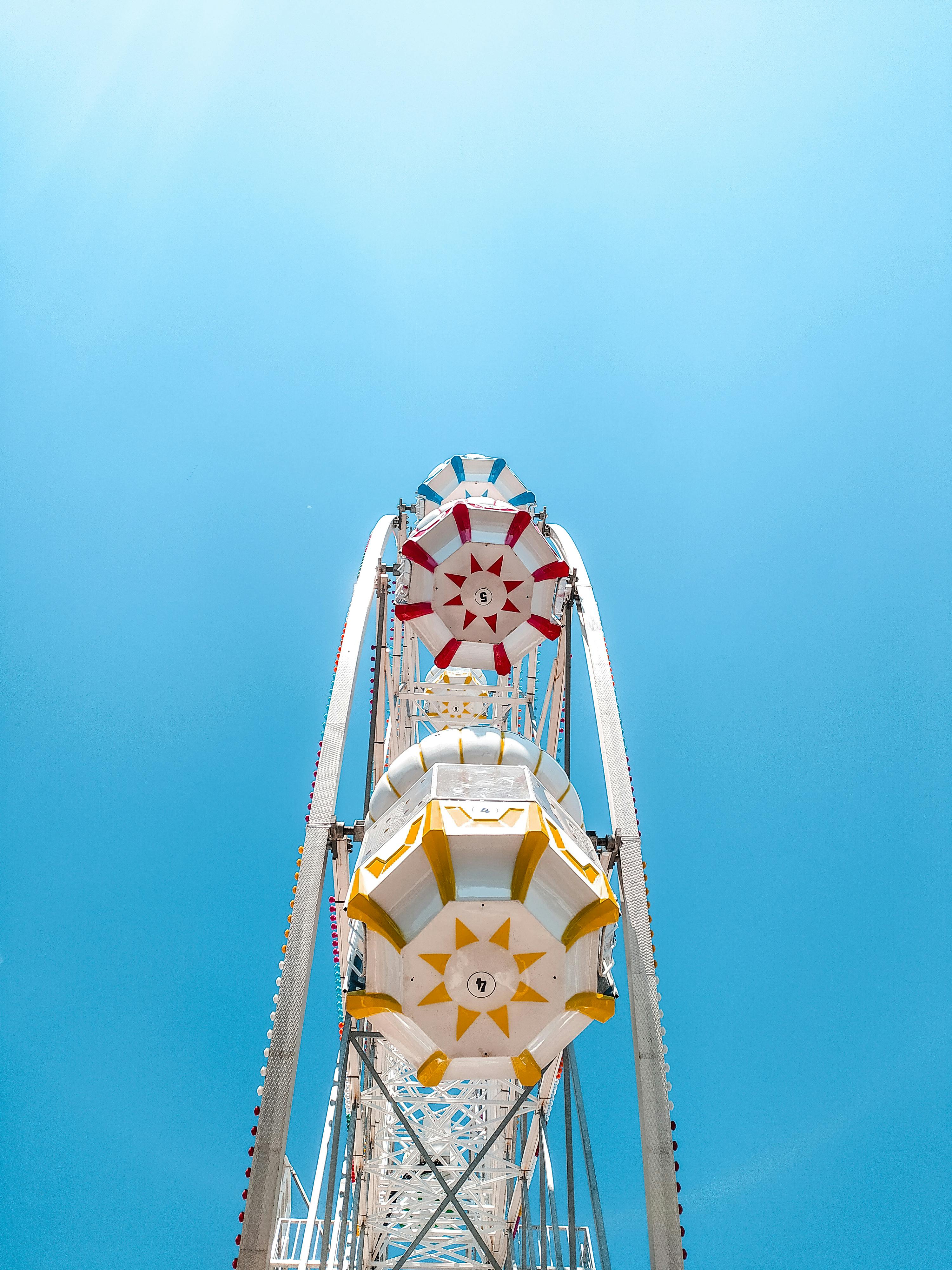 The Colorful Cabins of a Ferris Wheel · Free Stock Photo