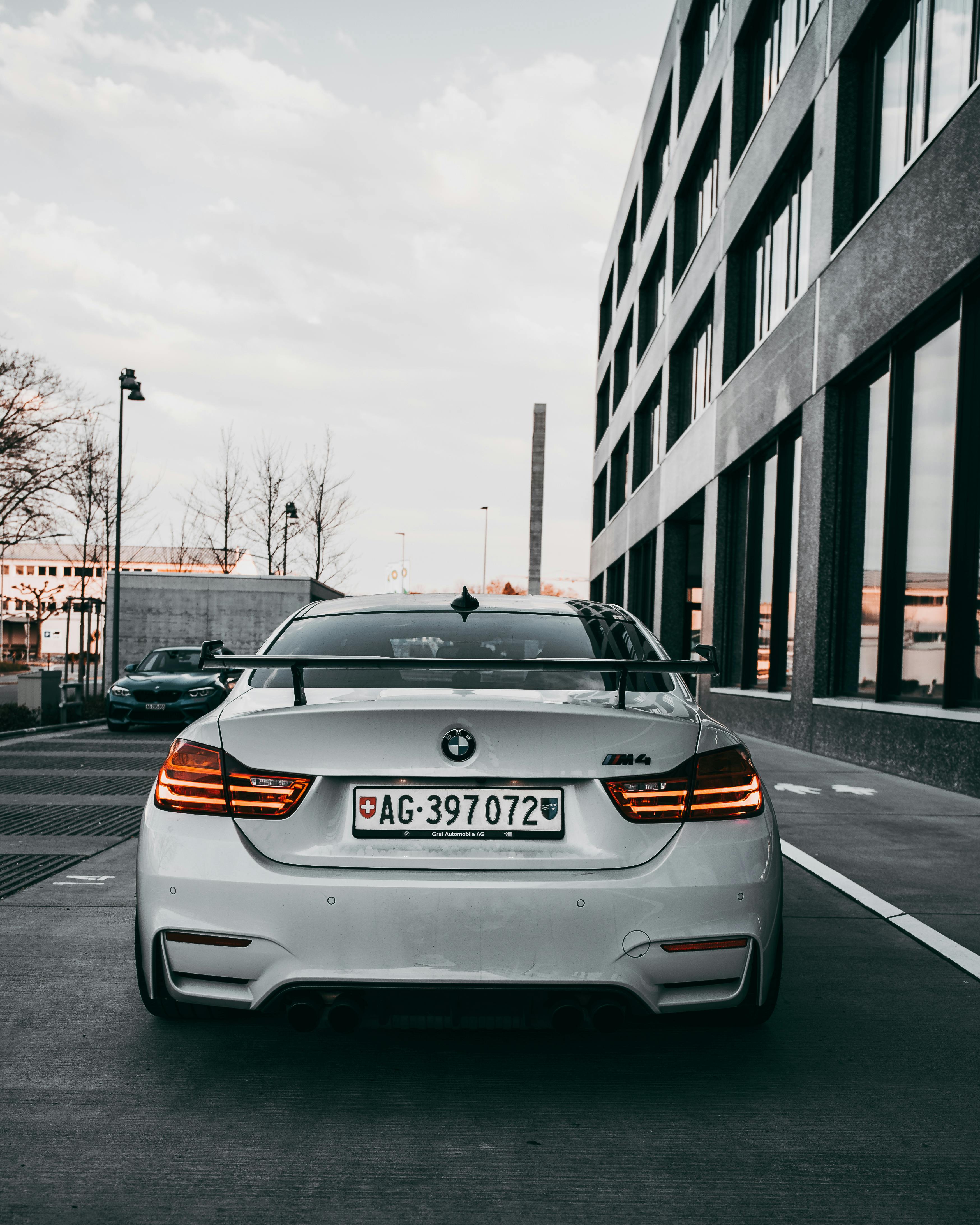 A Modified White BMW E34 · Free Stock Photo