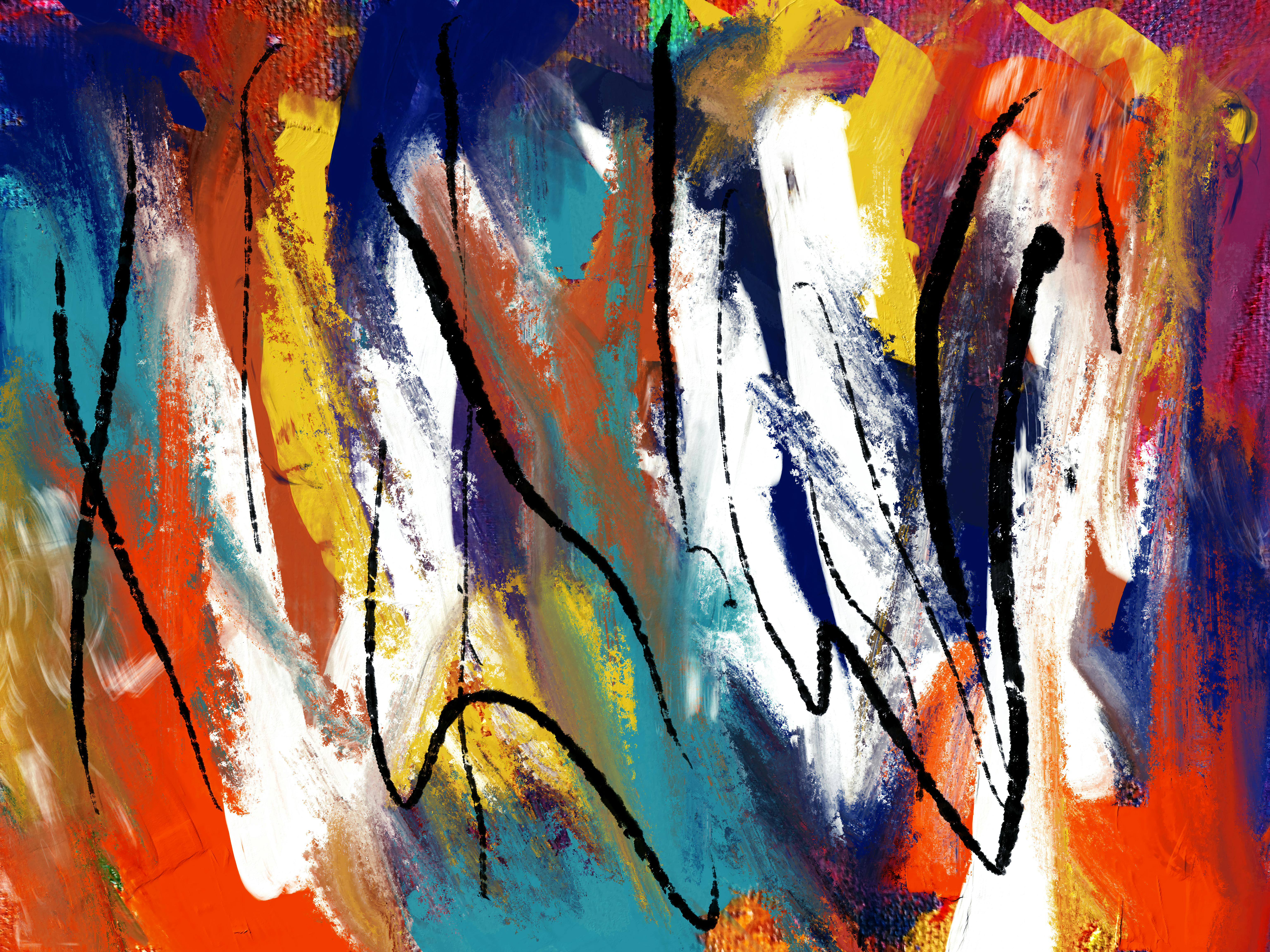 A Colorful Abstract Painting · Free Stock Photo