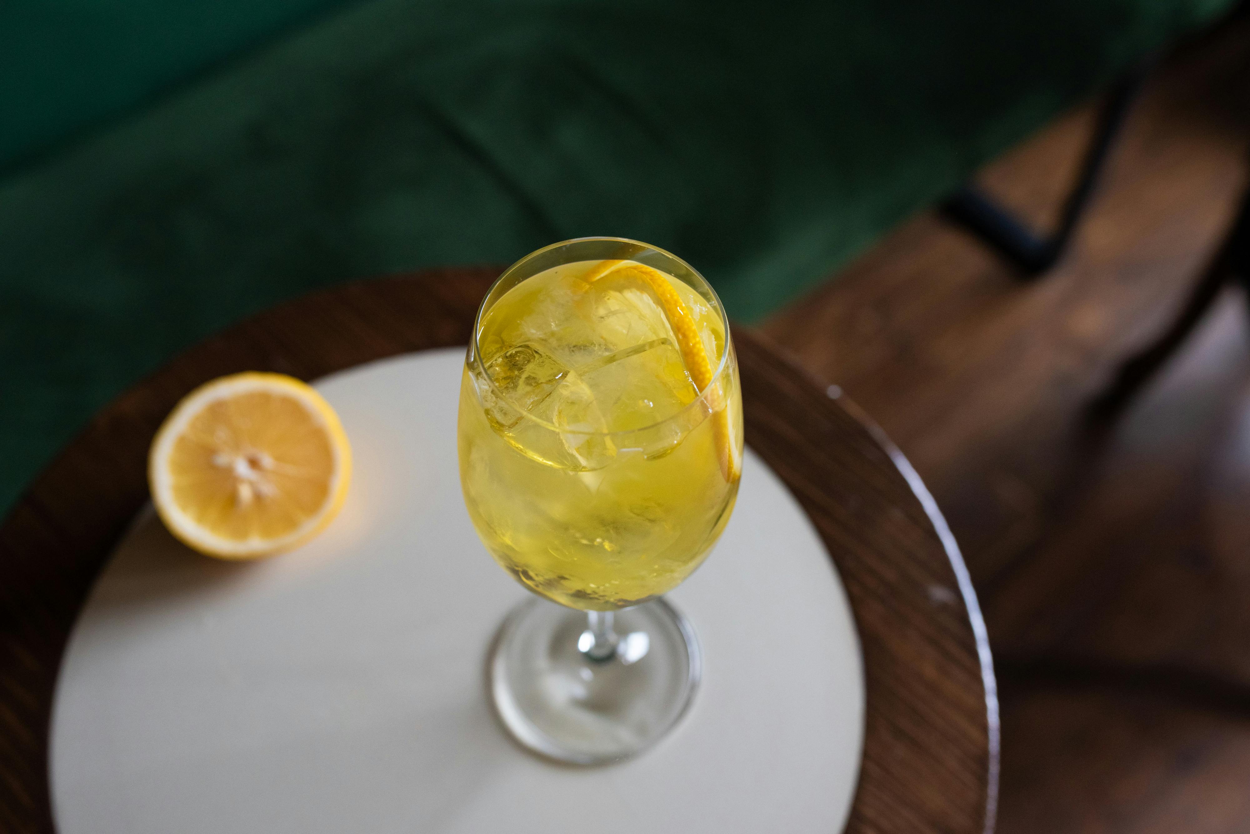 Photo of a Yellow Alcoholic Drink · Free Stock Photo