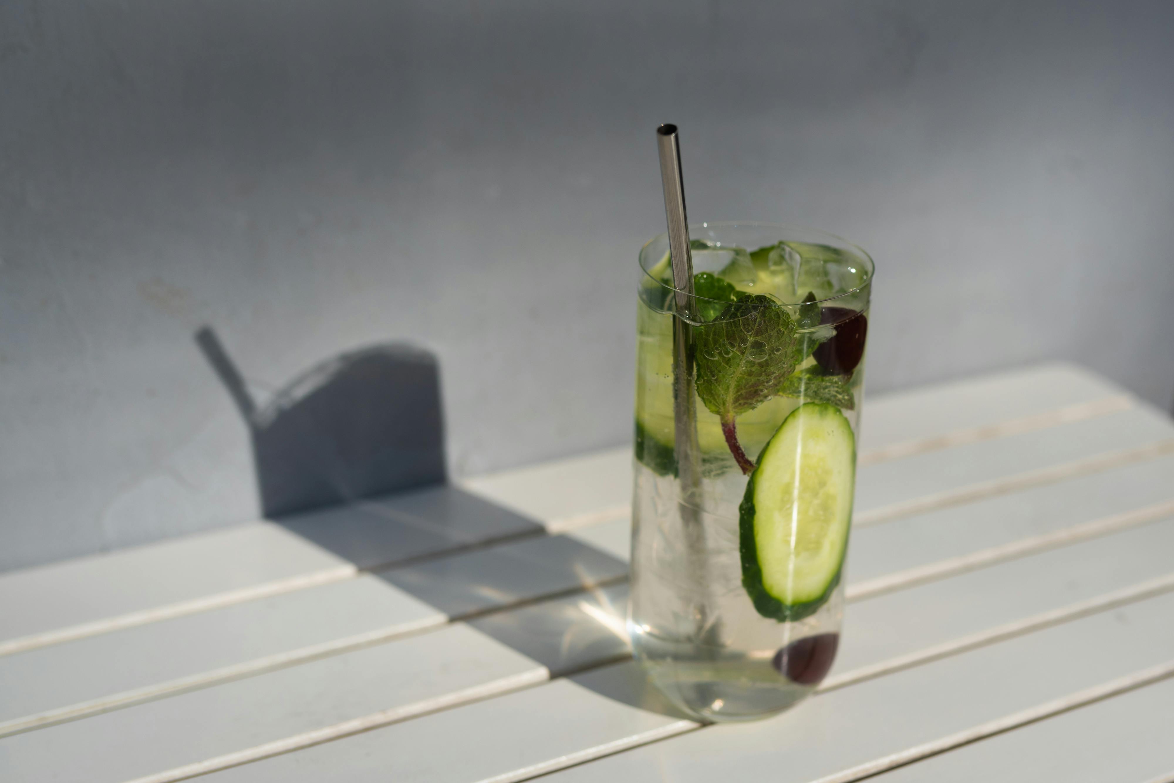 A Clear Drinking Glass With Straw · Free Stock Photo