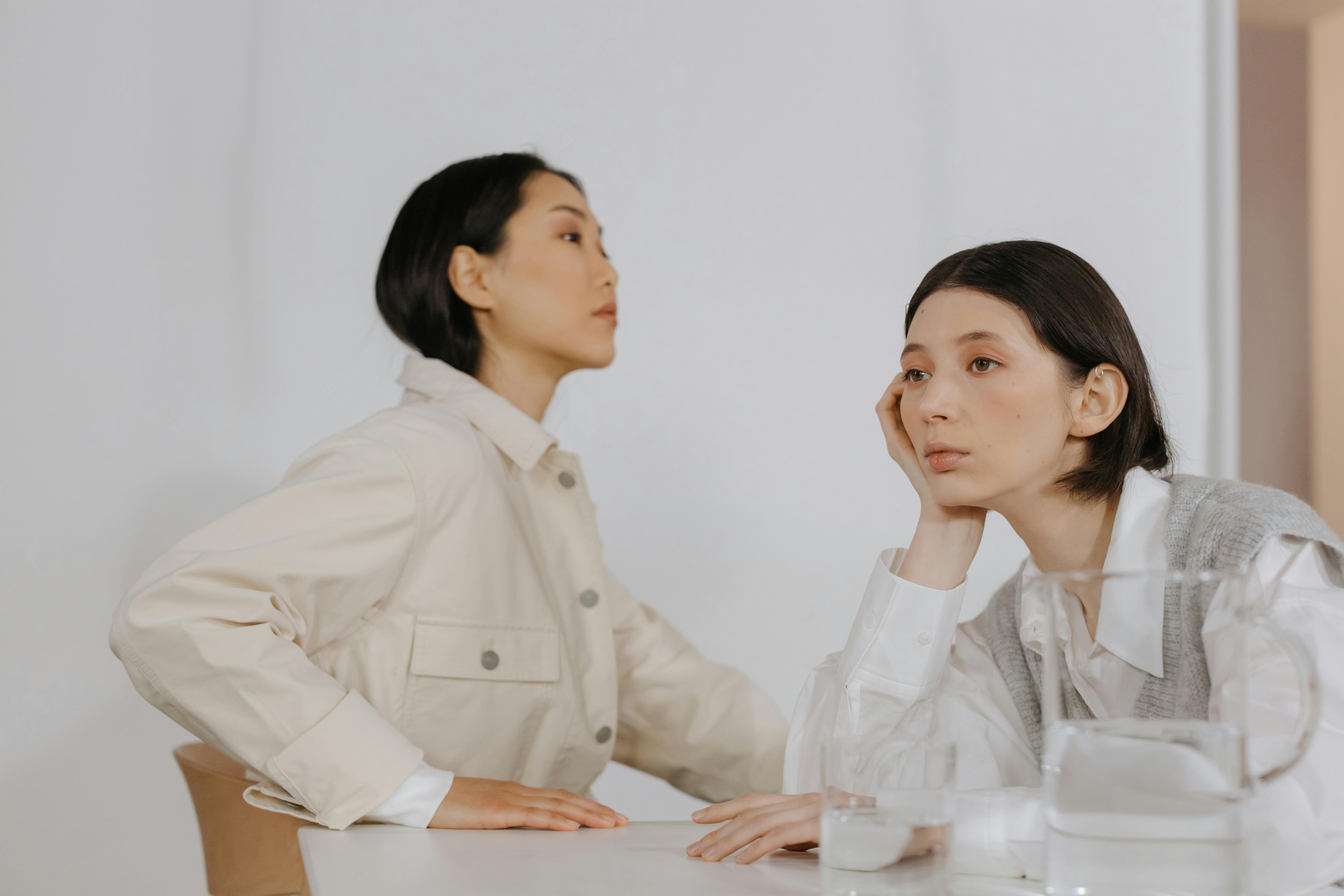 Women with Pensive Facial Expressions · Free Stock Photo