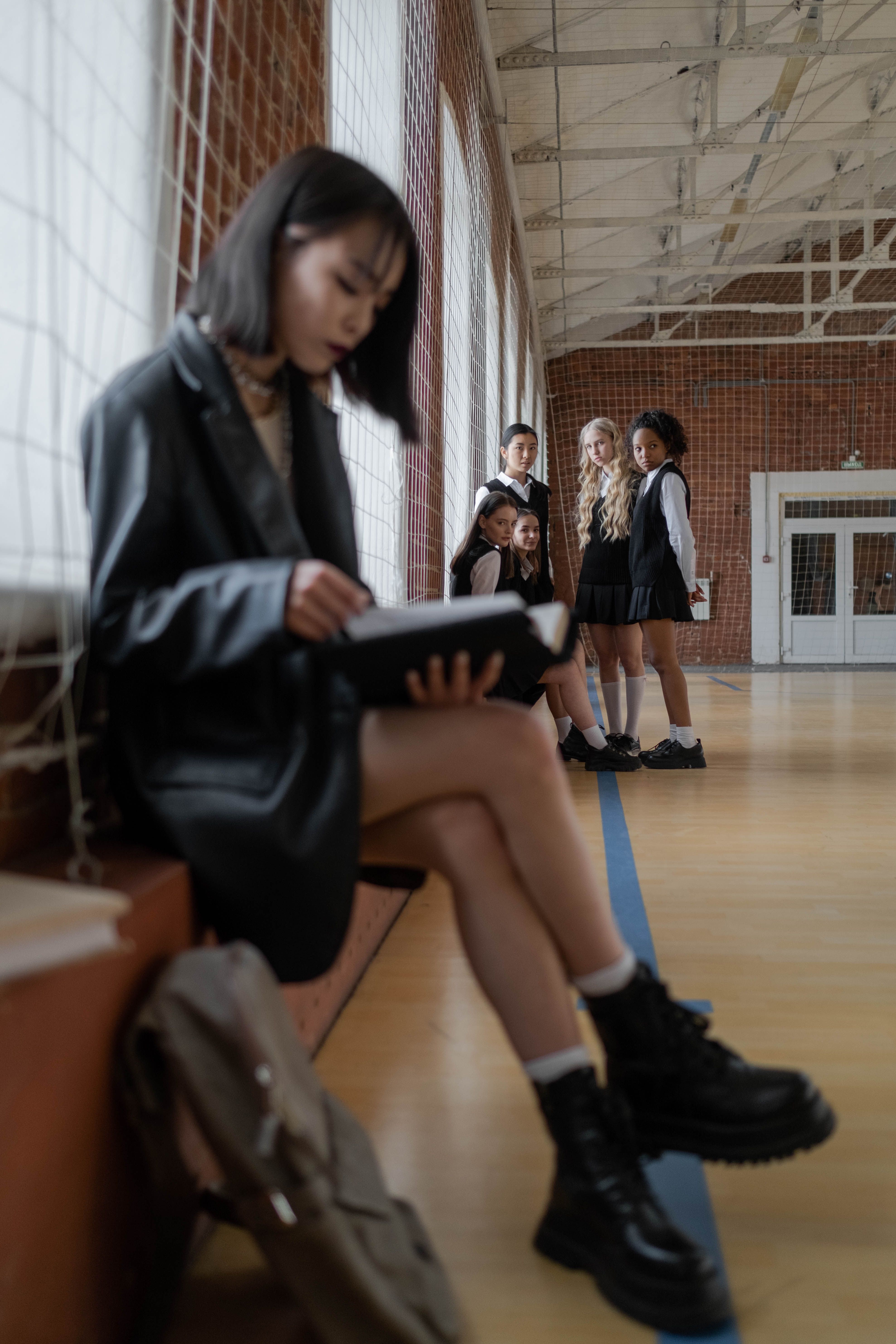 Girls Staring at another Student · Free Stock Photo