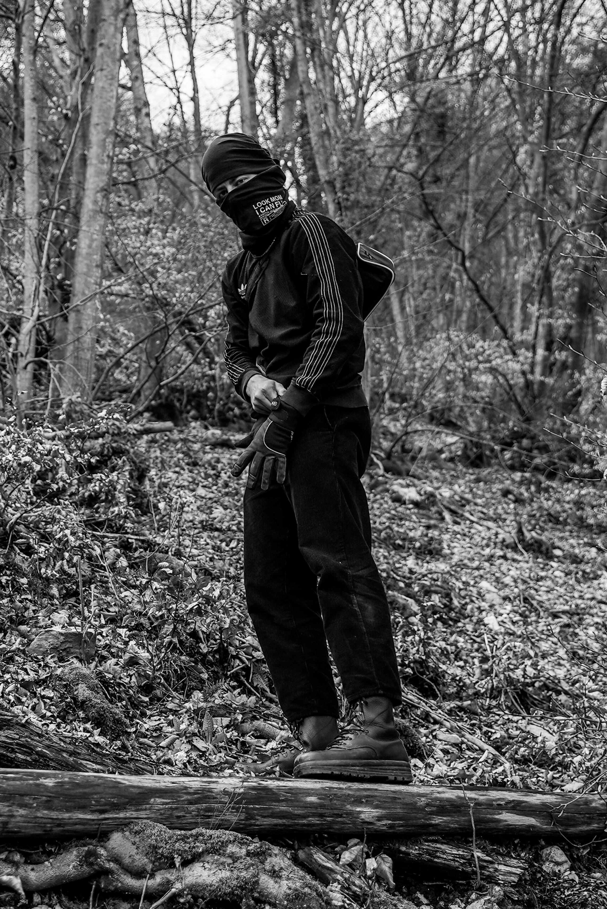 A Man in the Forest Wearing Horns and Covering His Face · Free Stock Photo