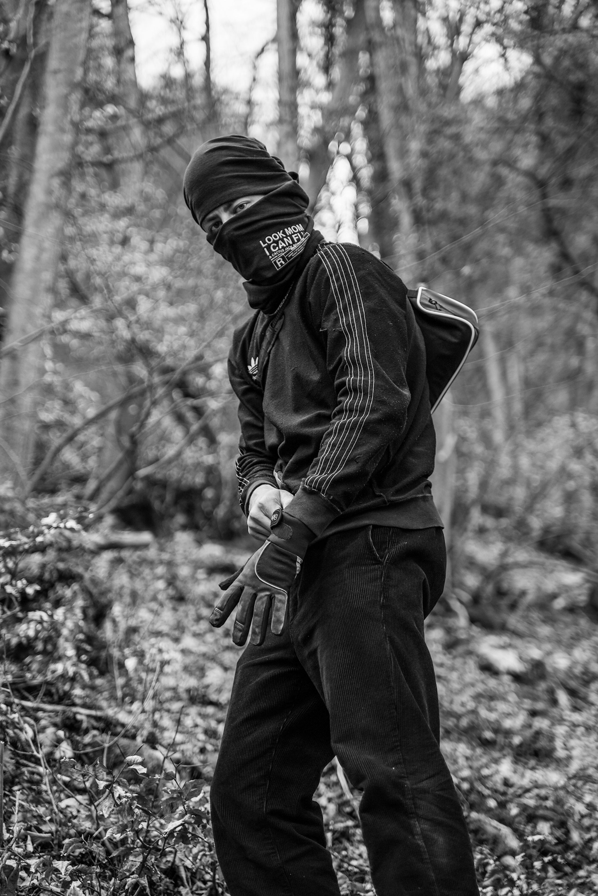 A Man in the Forest Wearing Horns and Covering His Face · Free Stock Photo