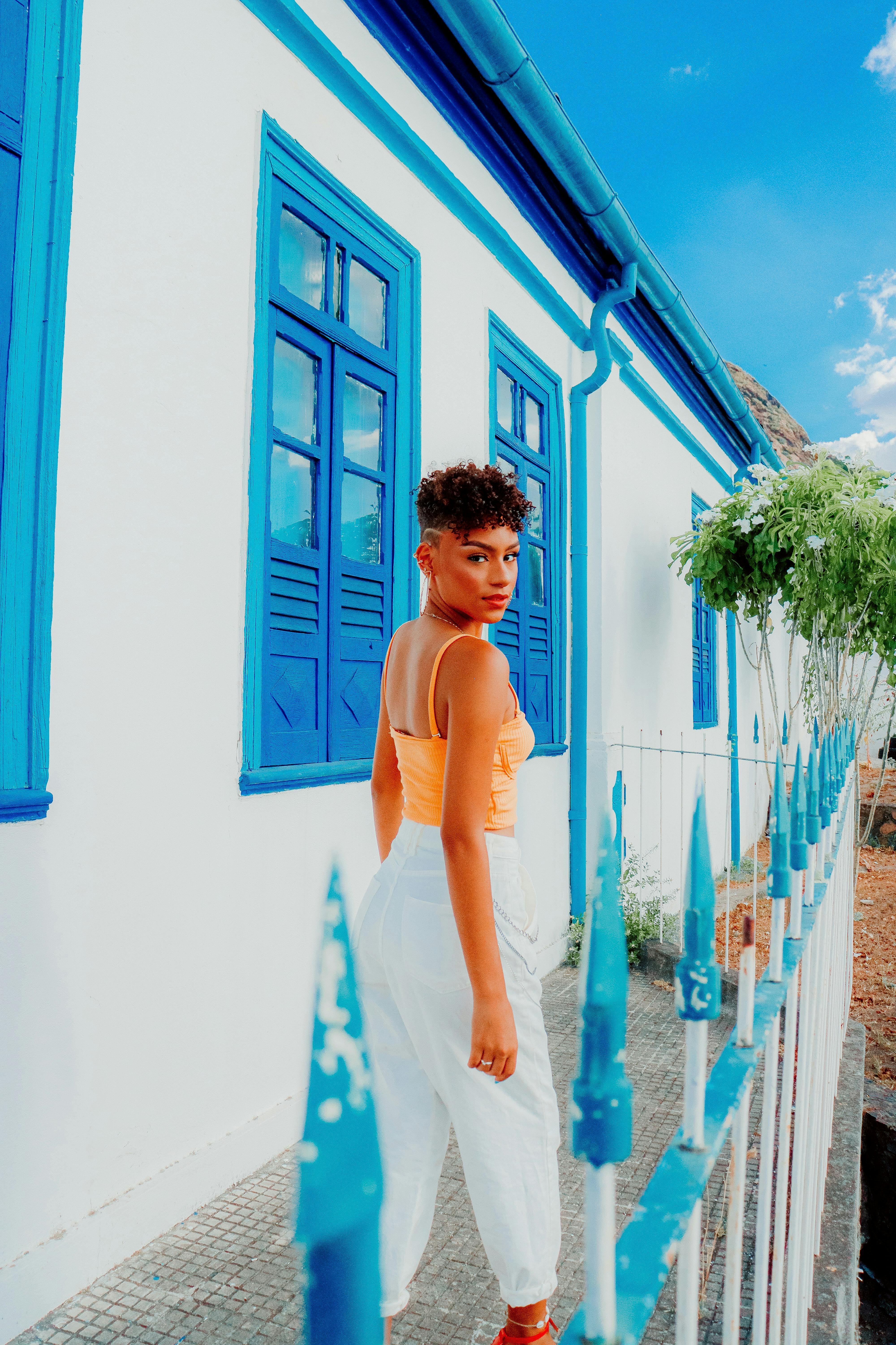 A Woman Wacky Pose for the Camera · Free Stock Photo