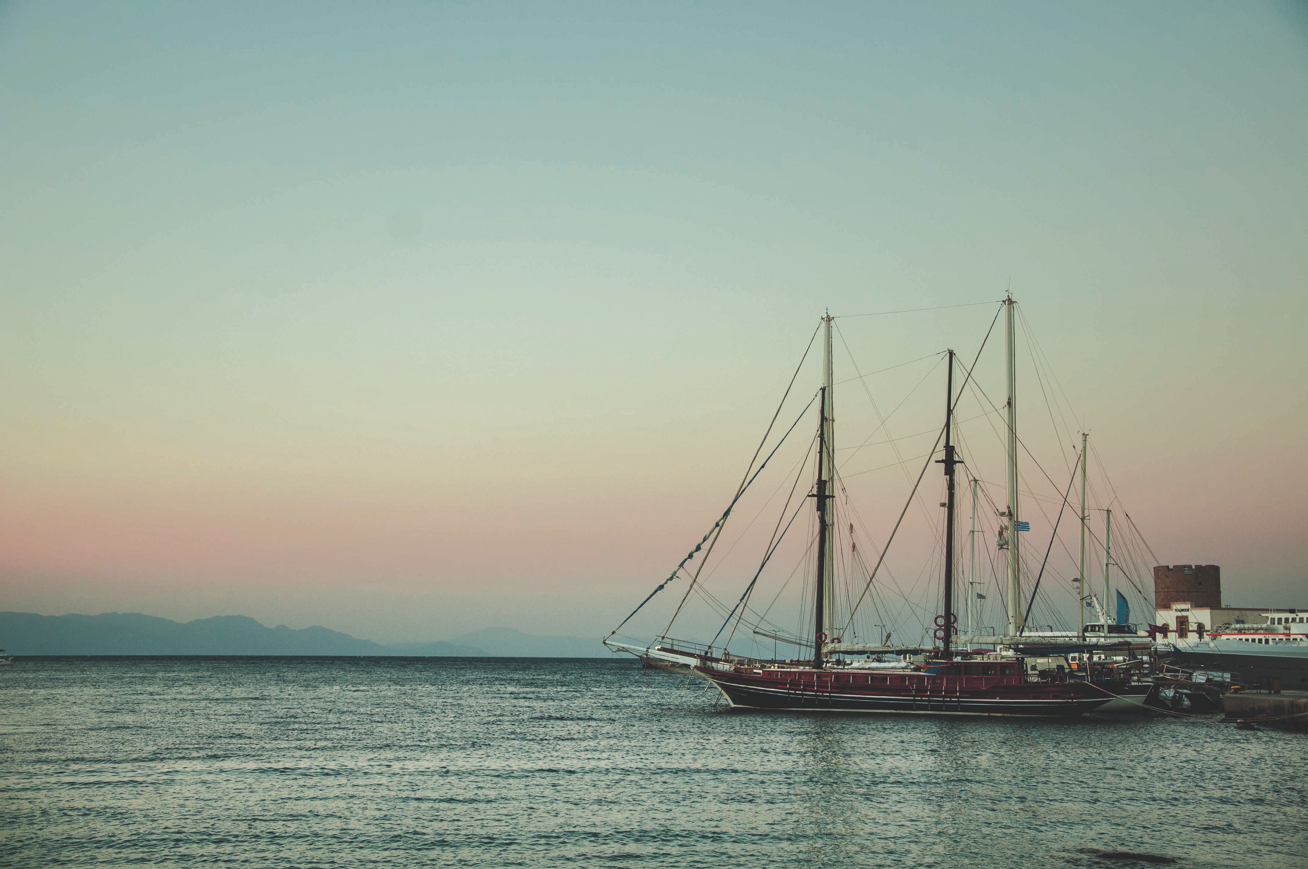 Photo of the Lake with a Running Boat · Free Stock Photo