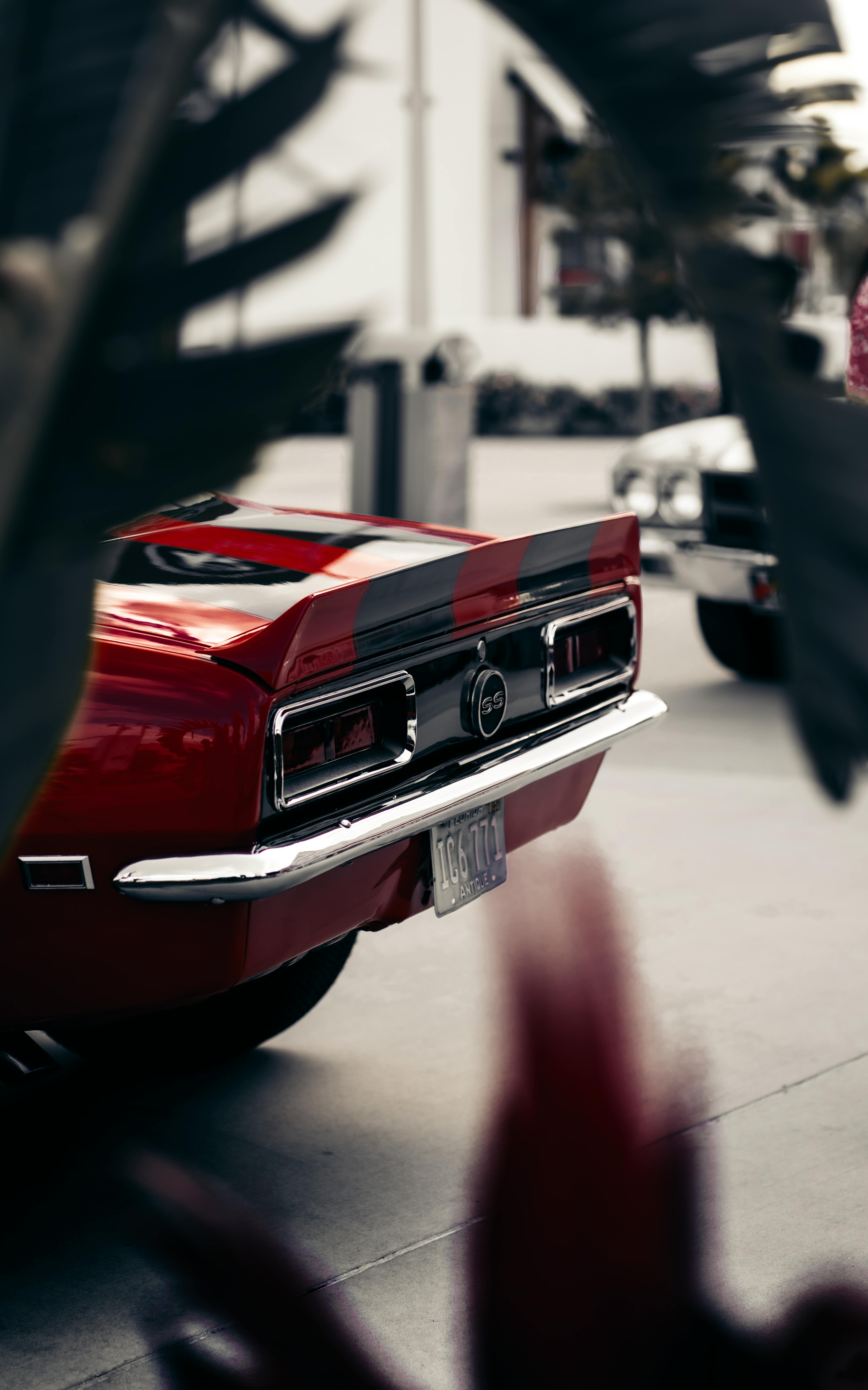 A Rear of a Parked Car · Free Stock Photo