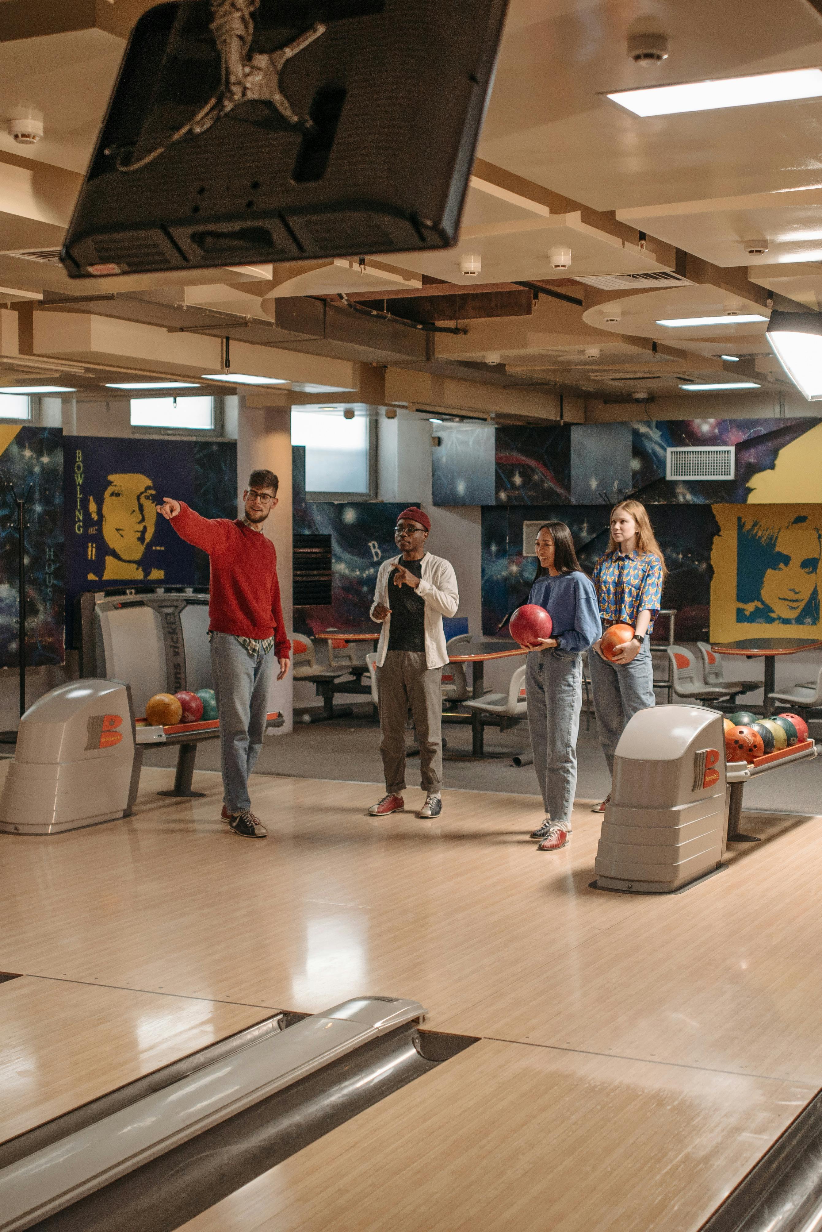 A Bowler in a Bowling Alley · Free Stock Photo