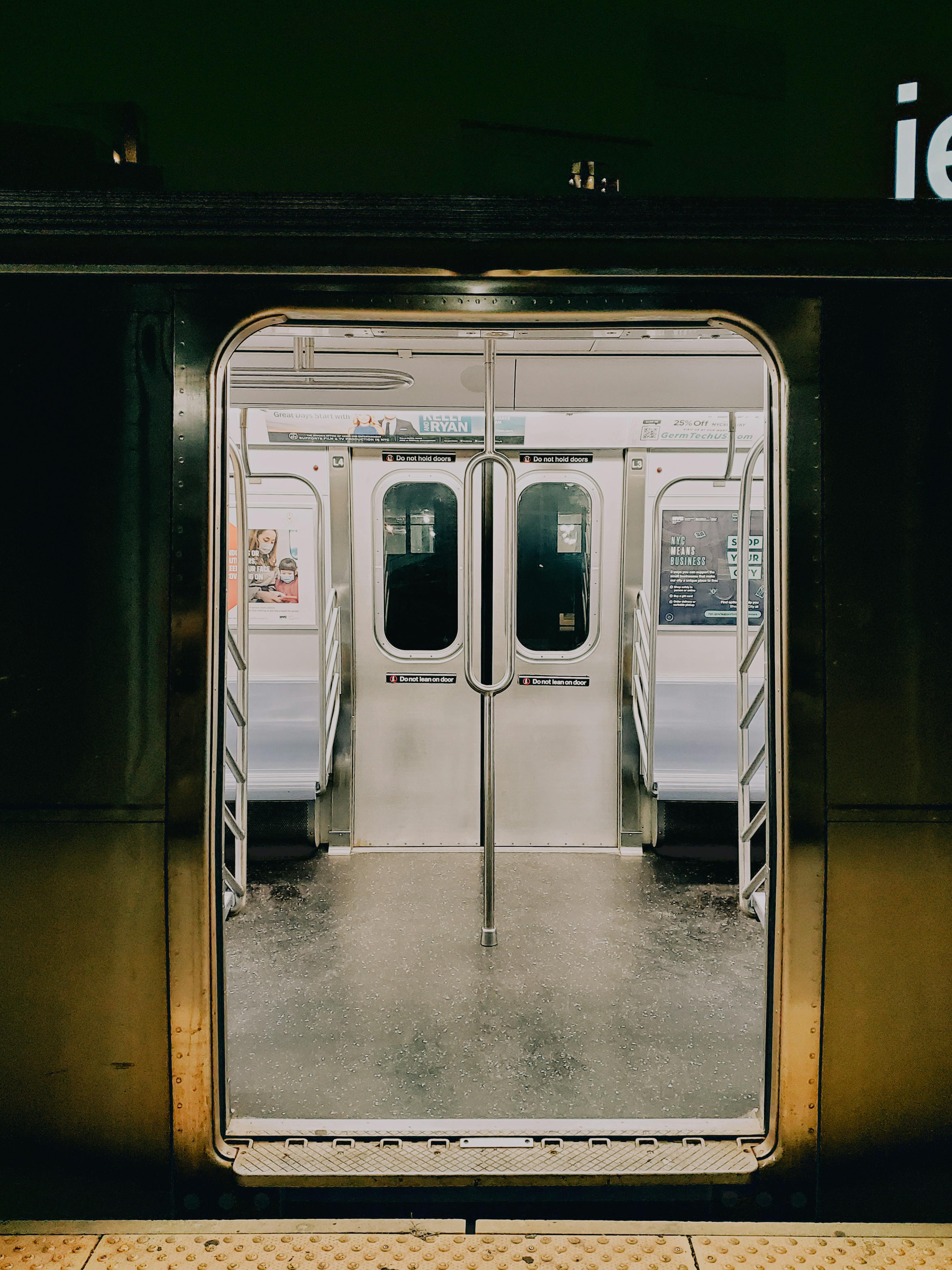 Stainless Steel Open Train Door · Free Stock Photo