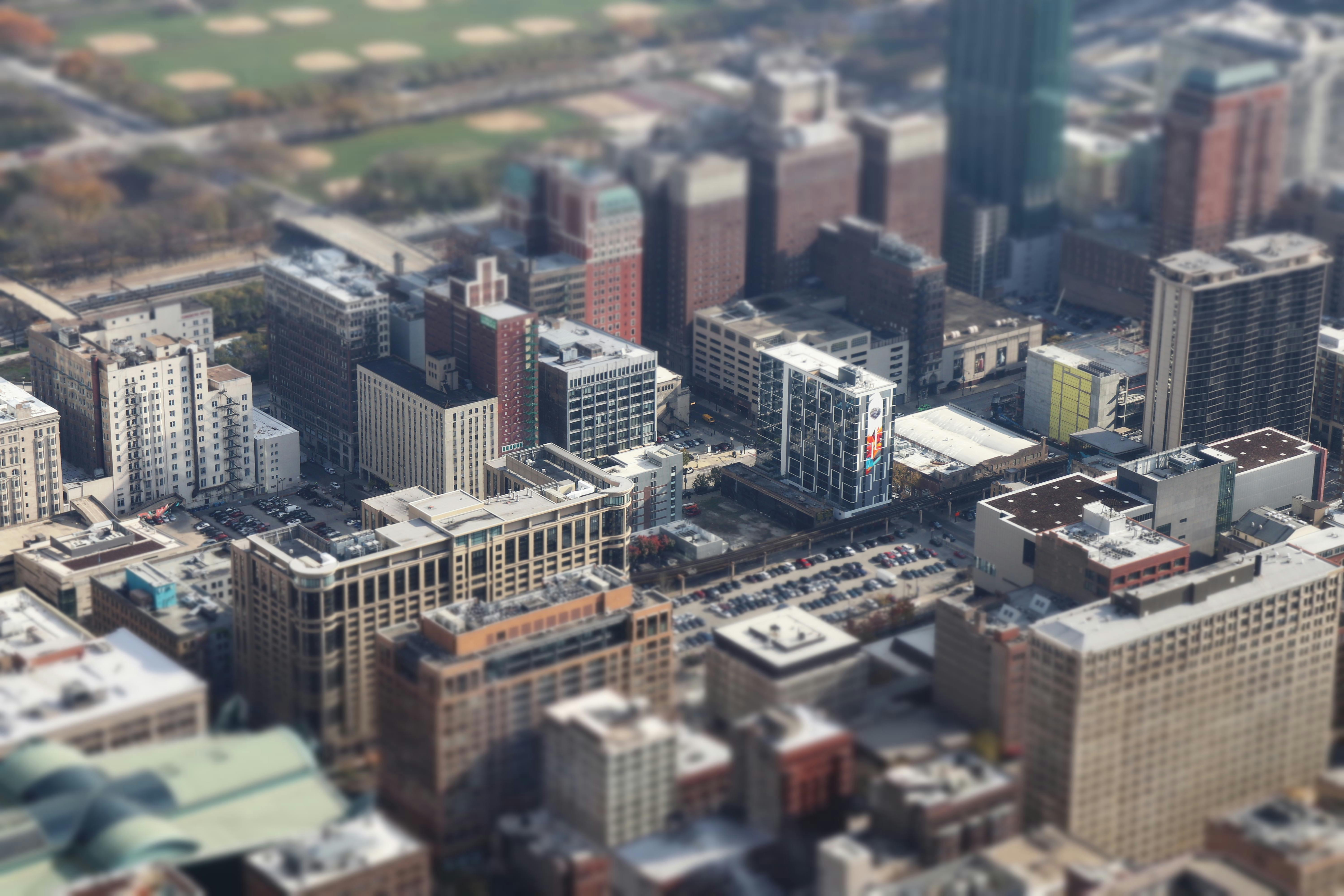 Aerial View of City Buildings · Free Stock Photo