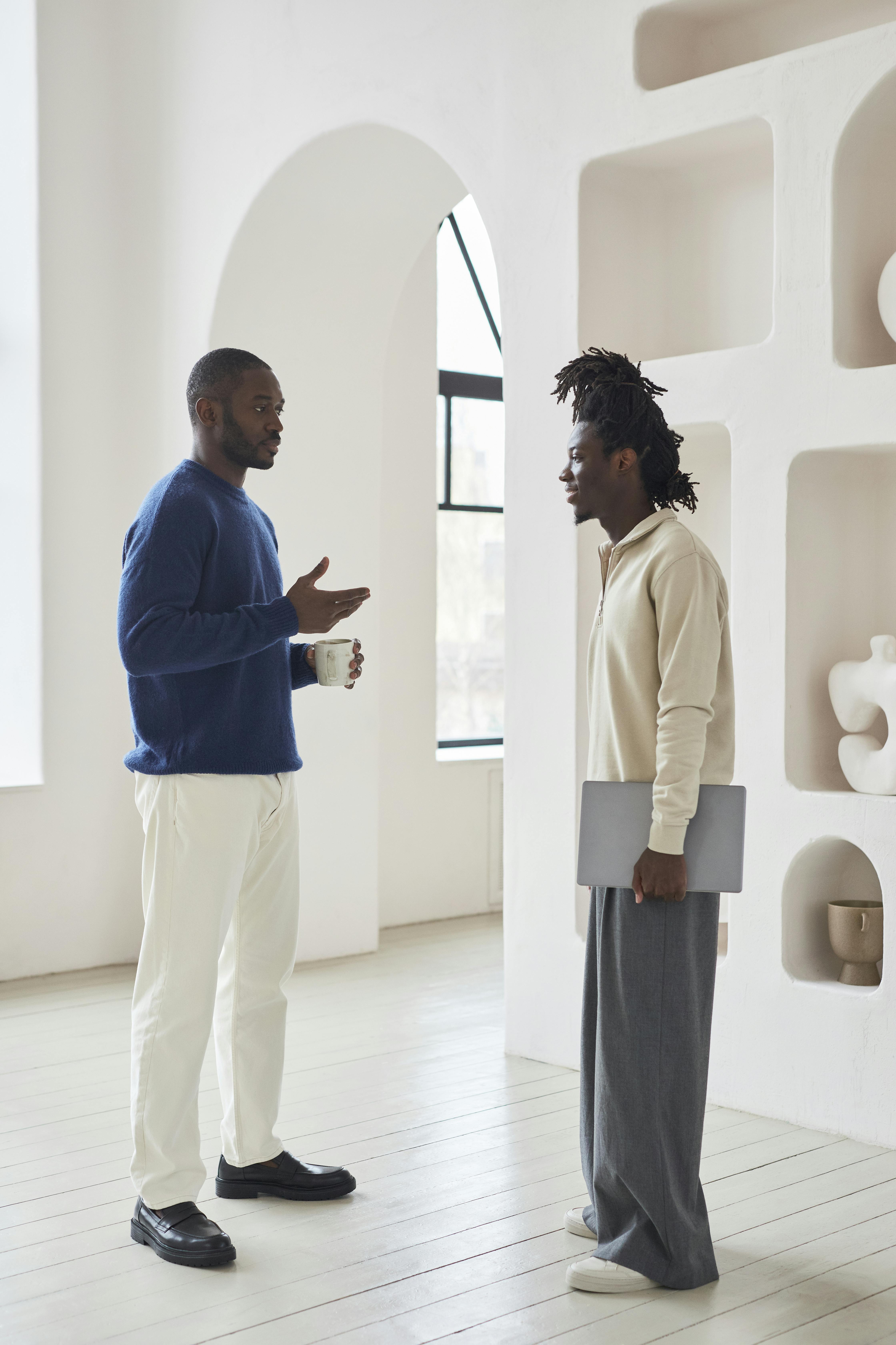 Two Men Talking to Each Other · Free Stock Photo