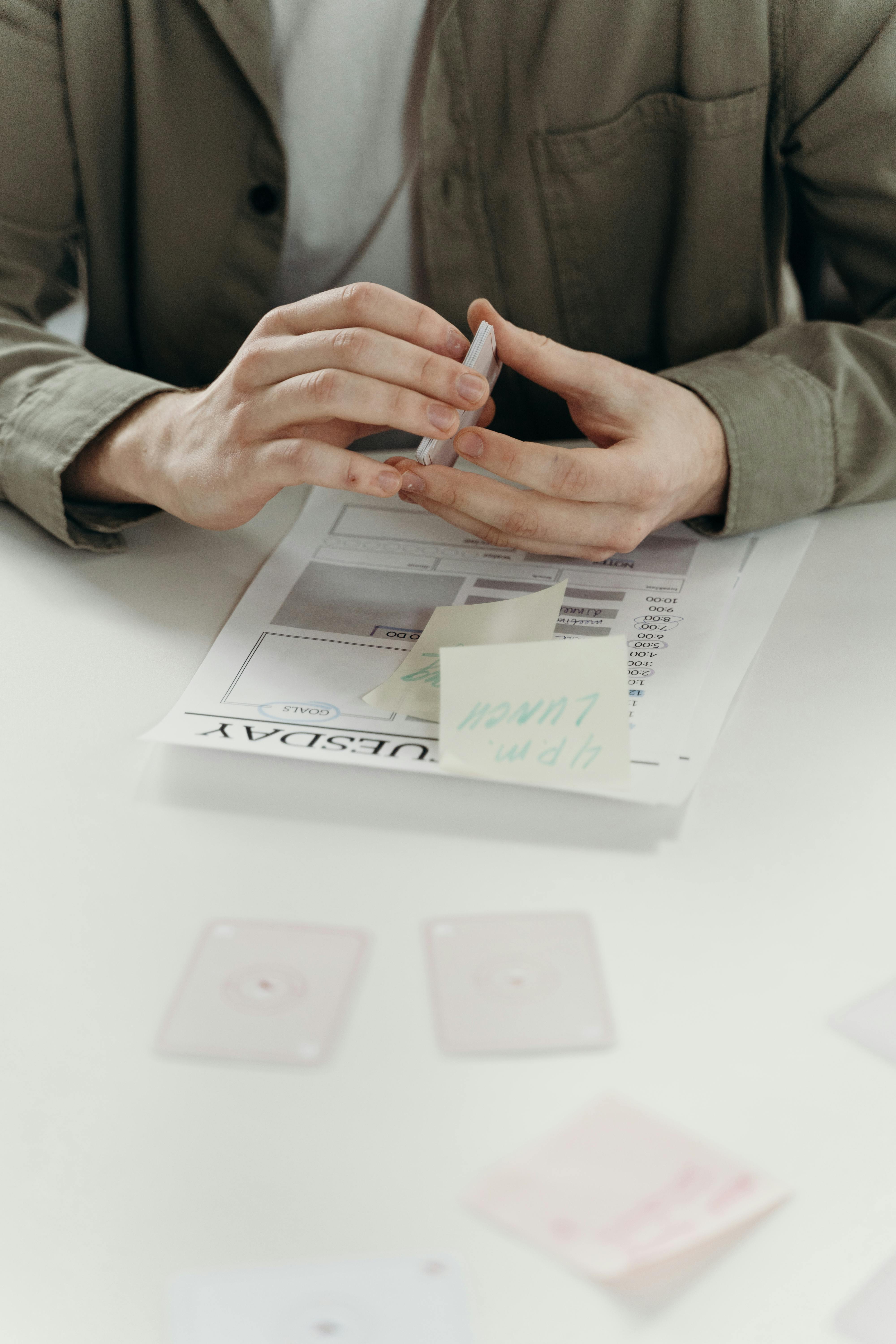 Person Holding Cards · Free Stock Photo