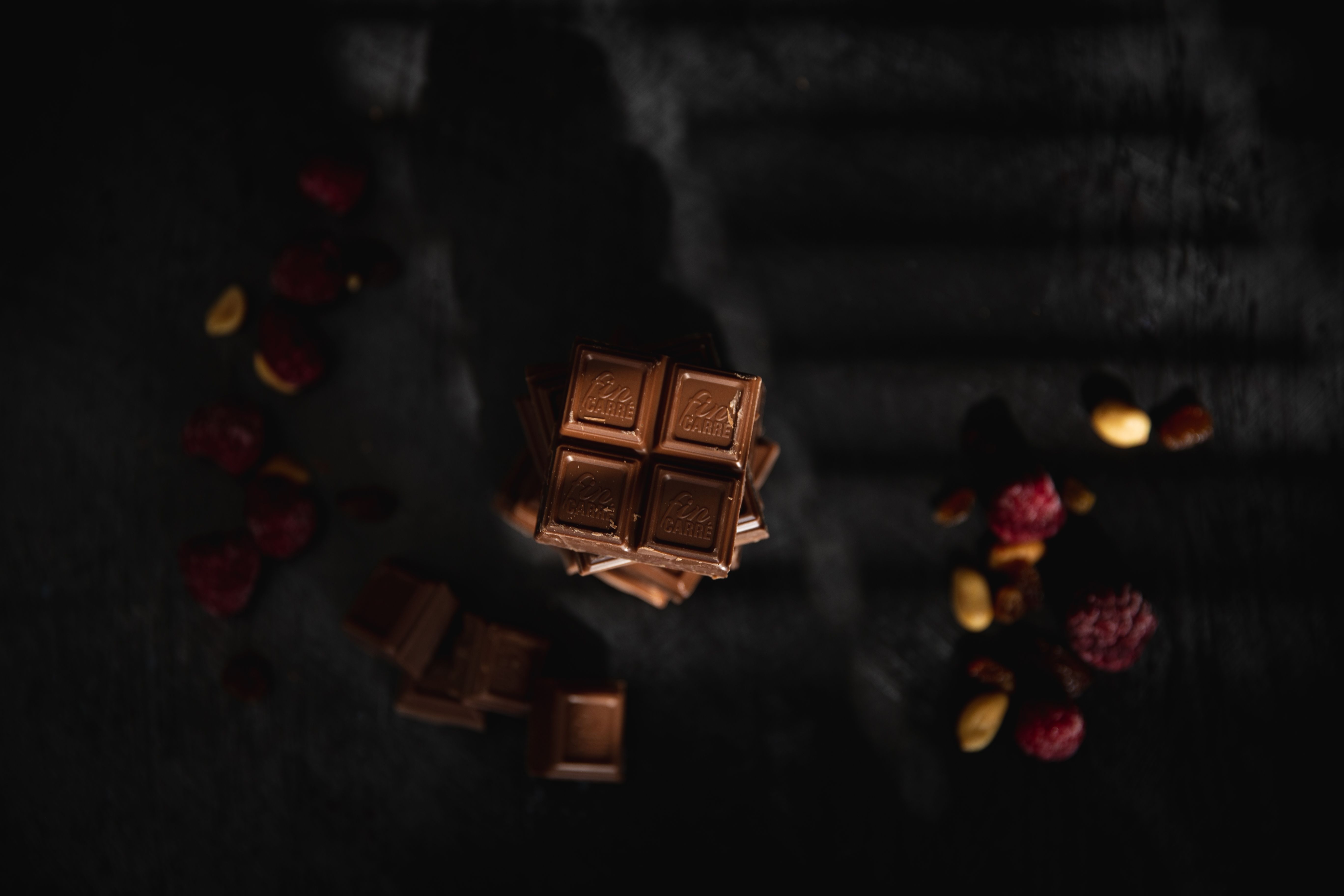 High-Angle Shot of Chocolate Bars · Free Stock Photo