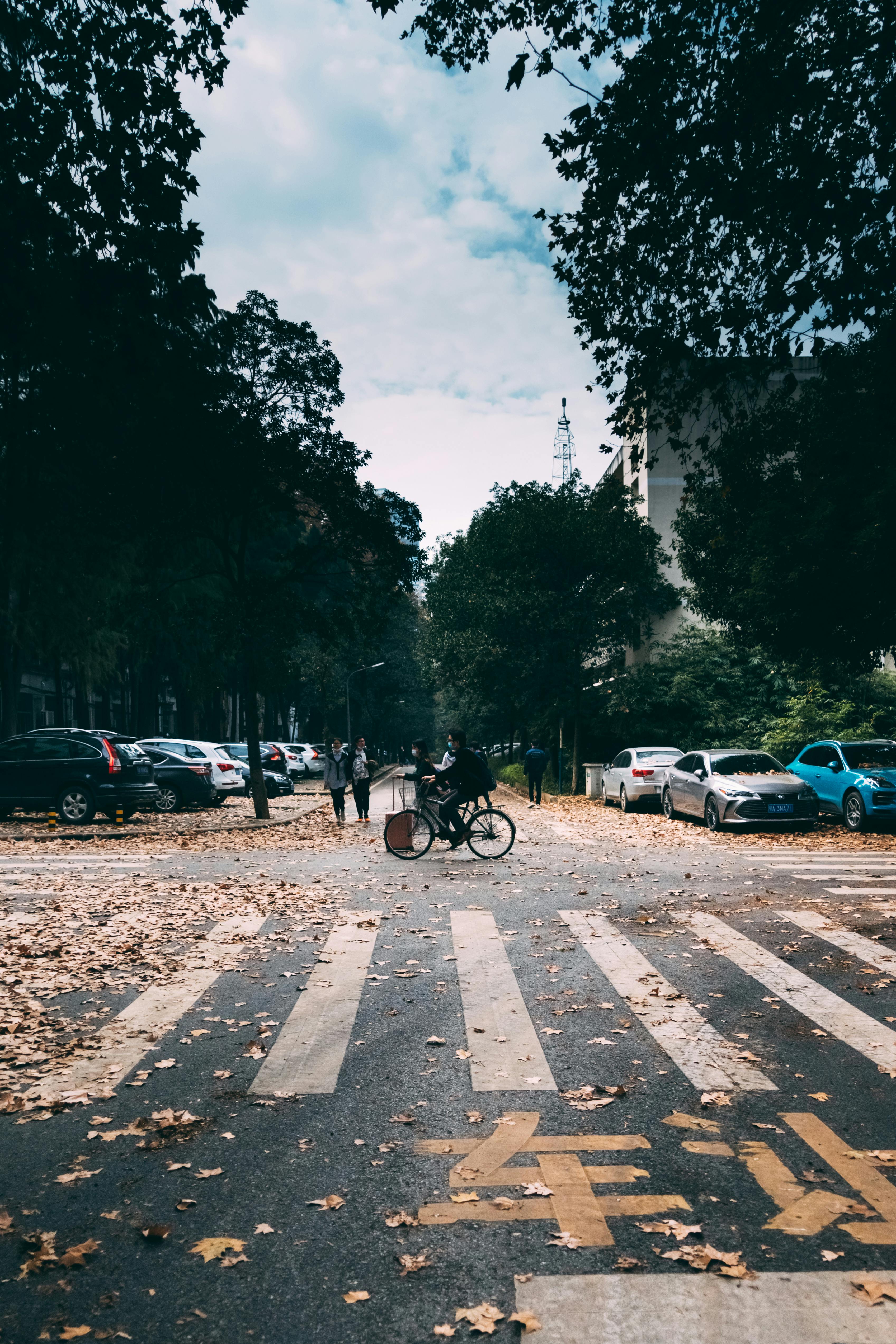 Woman Crossing The Road · Free Stock Photo
