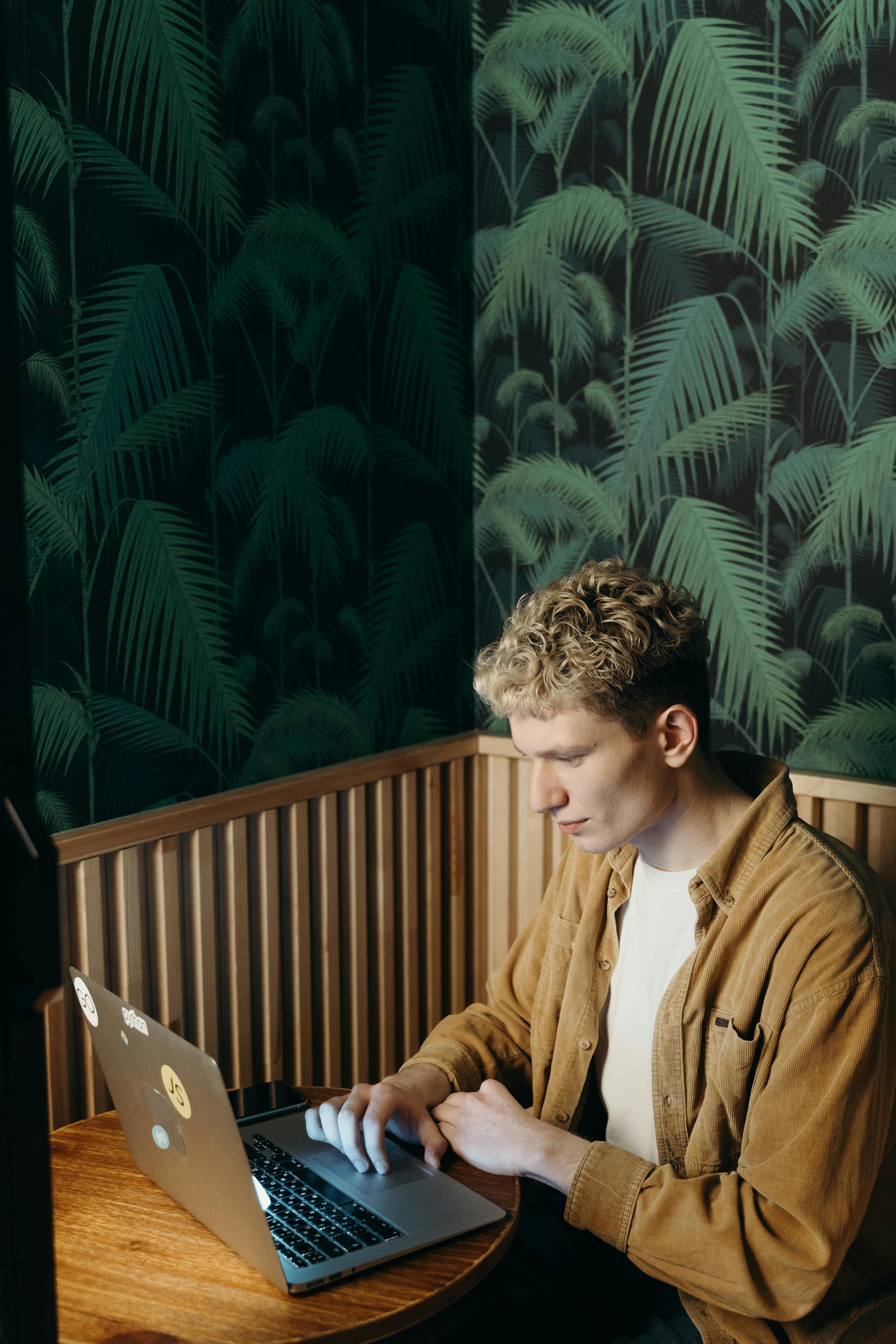 Man Using a Laptop · Free Stock Photo