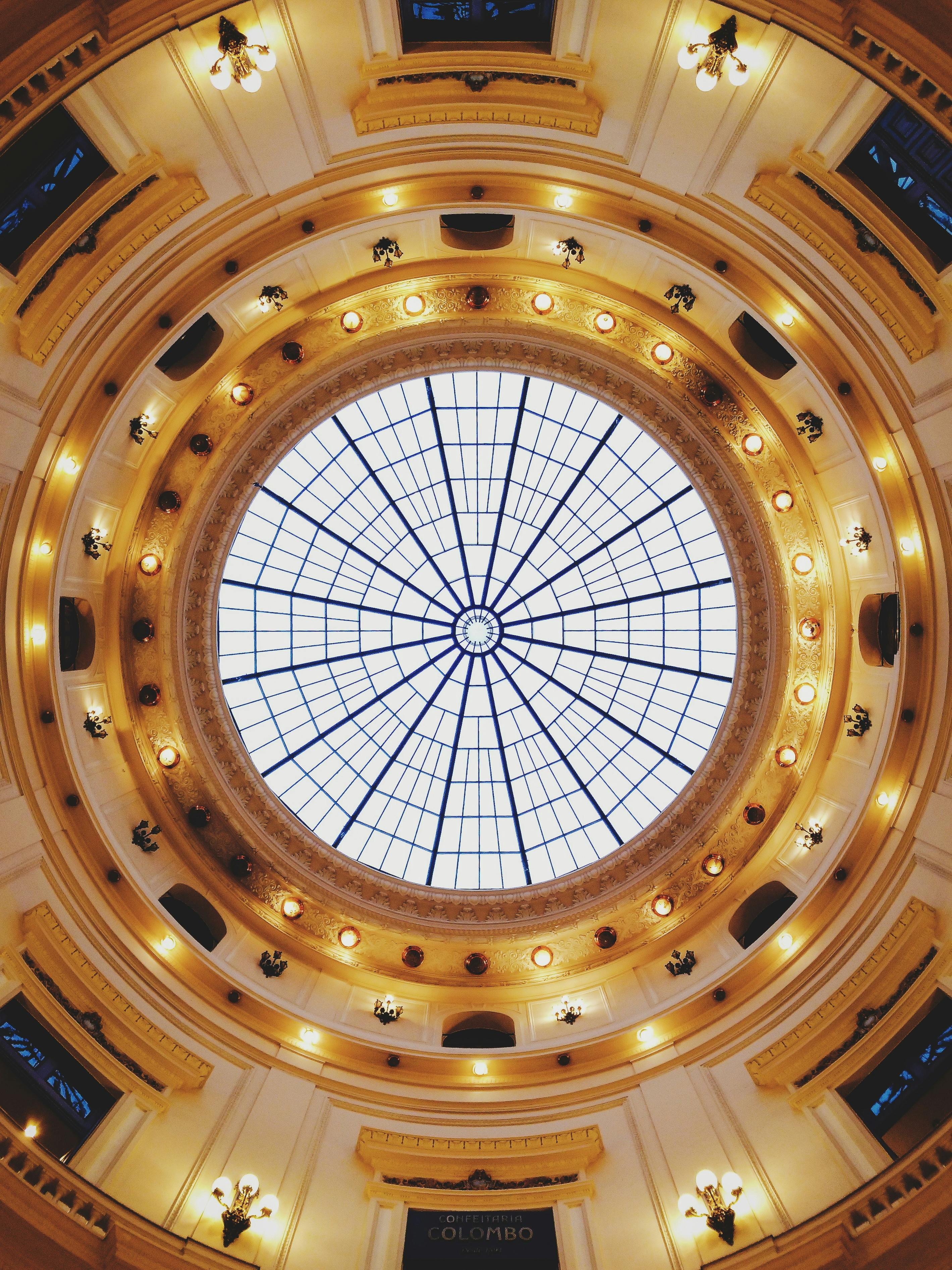 Interior of church with dome · Free Stock Photo