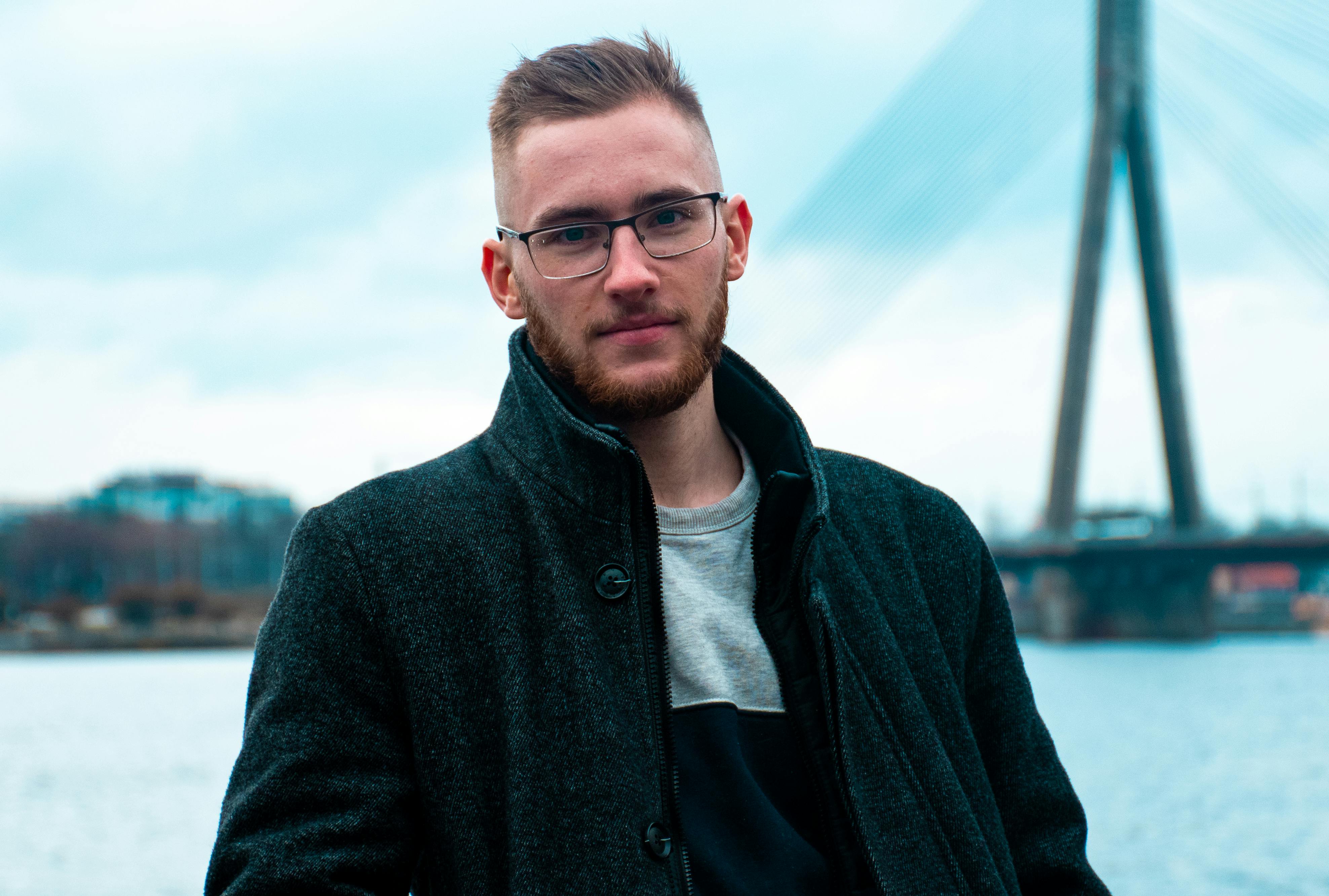 Man Face behind Window · Free Stock Photo